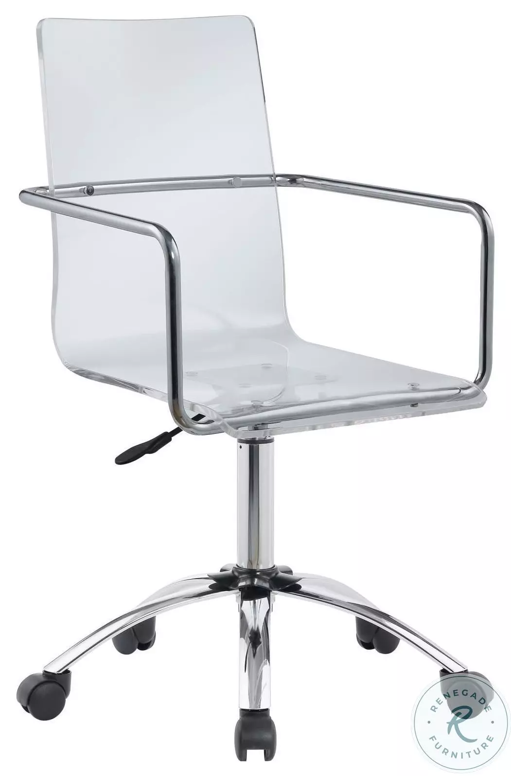 801436 Clear Acrylic Adjustable Office Chair from Coaster Coleman Furniture