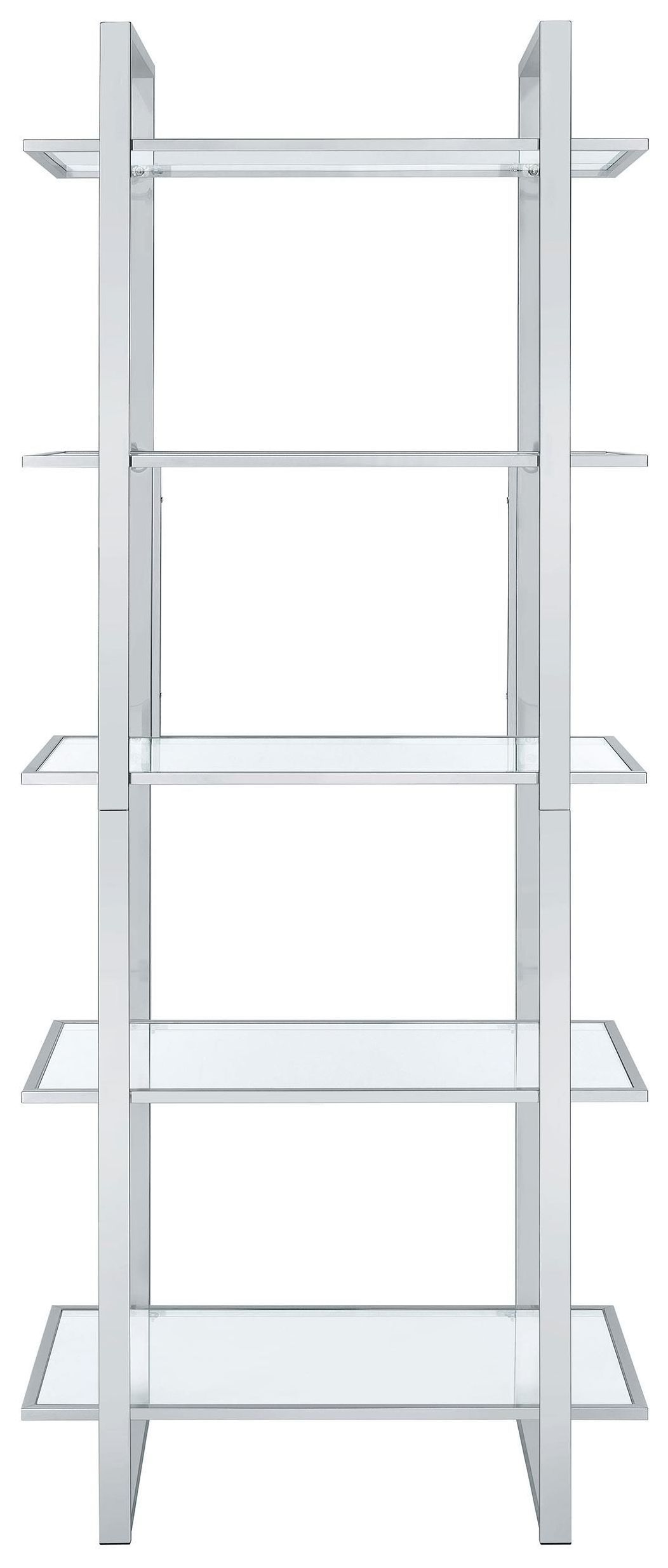 Hartford Chrome Bookcase from Coaster Furniture | Coleman Furniture