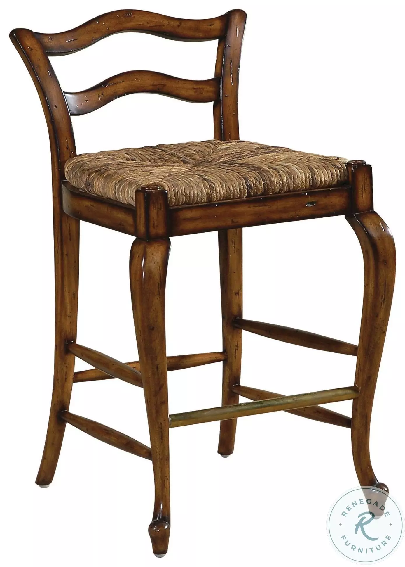 Provencal Avignon Cottage And Abaca Rope Counter Height Stool From ...