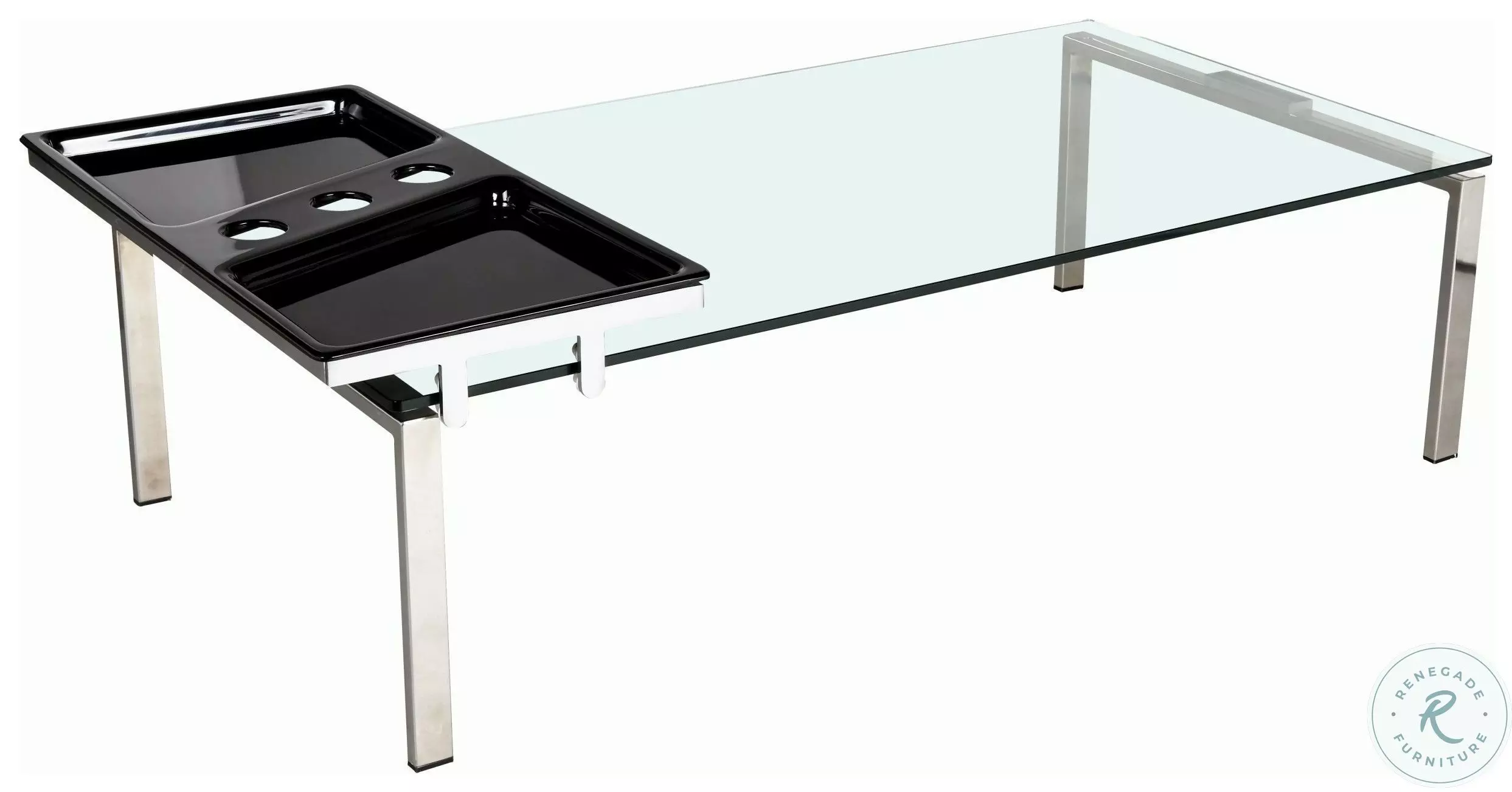 8151 Clear Glass Cocktail Table From Chintaly Imports | Coleman Furniture