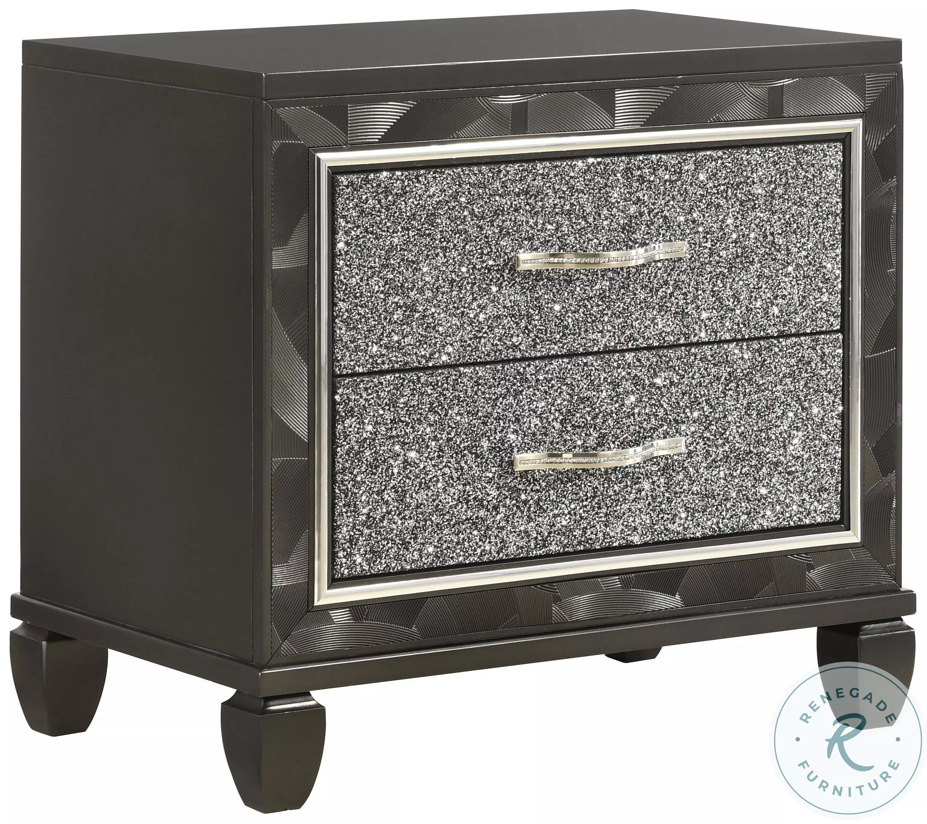 Radiance Black Pearl Nightstand From New Classic | Coleman Furniture
