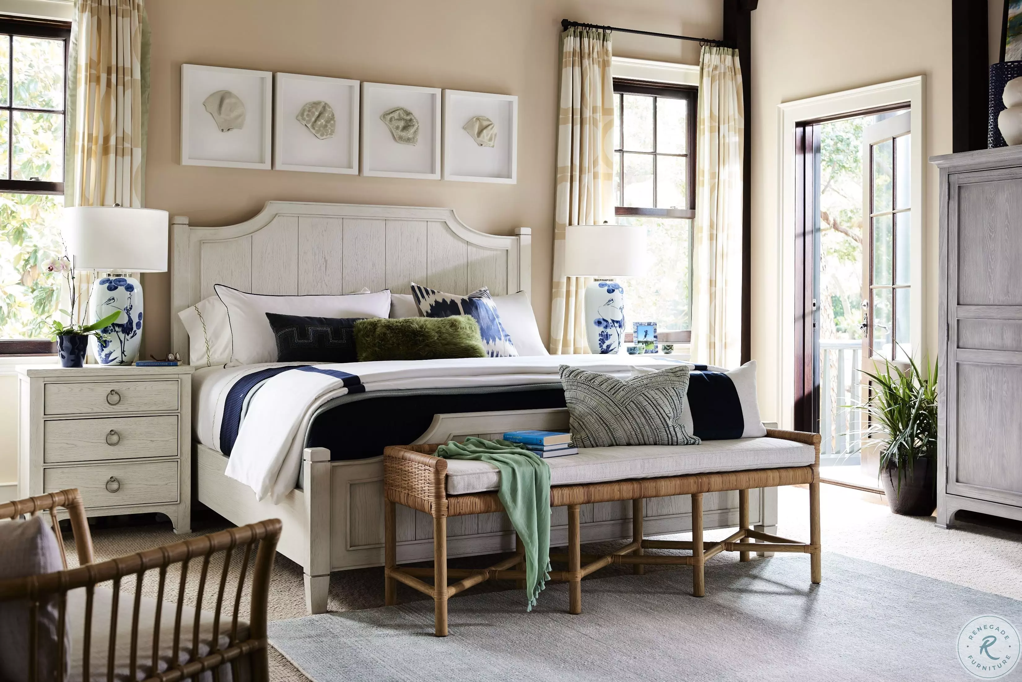 Coastal Living Removable Seat Pull Up Bench from Universal Coleman Furniture