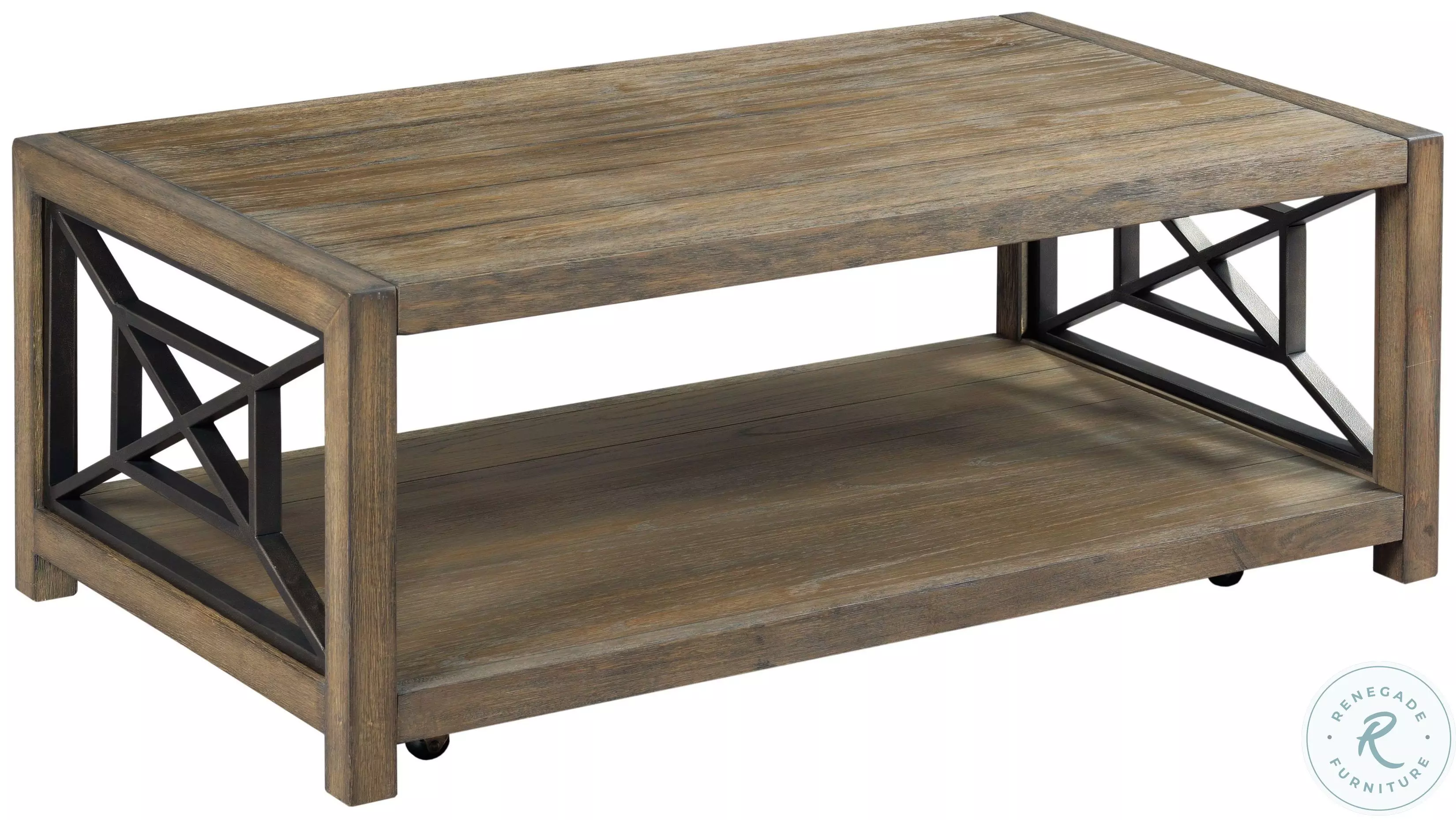Hamilton Light Stain Synthesis Rectangular Cocktail Table From Hammary ...