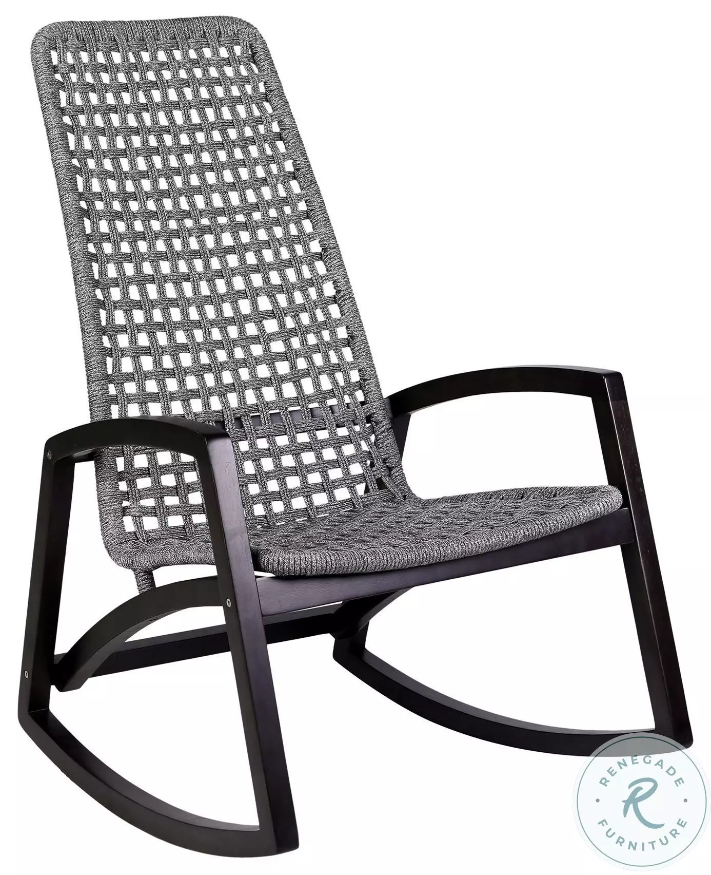Sequoia Gray Outdoor Patio Rocking Chair From Armen Living | Coleman ...