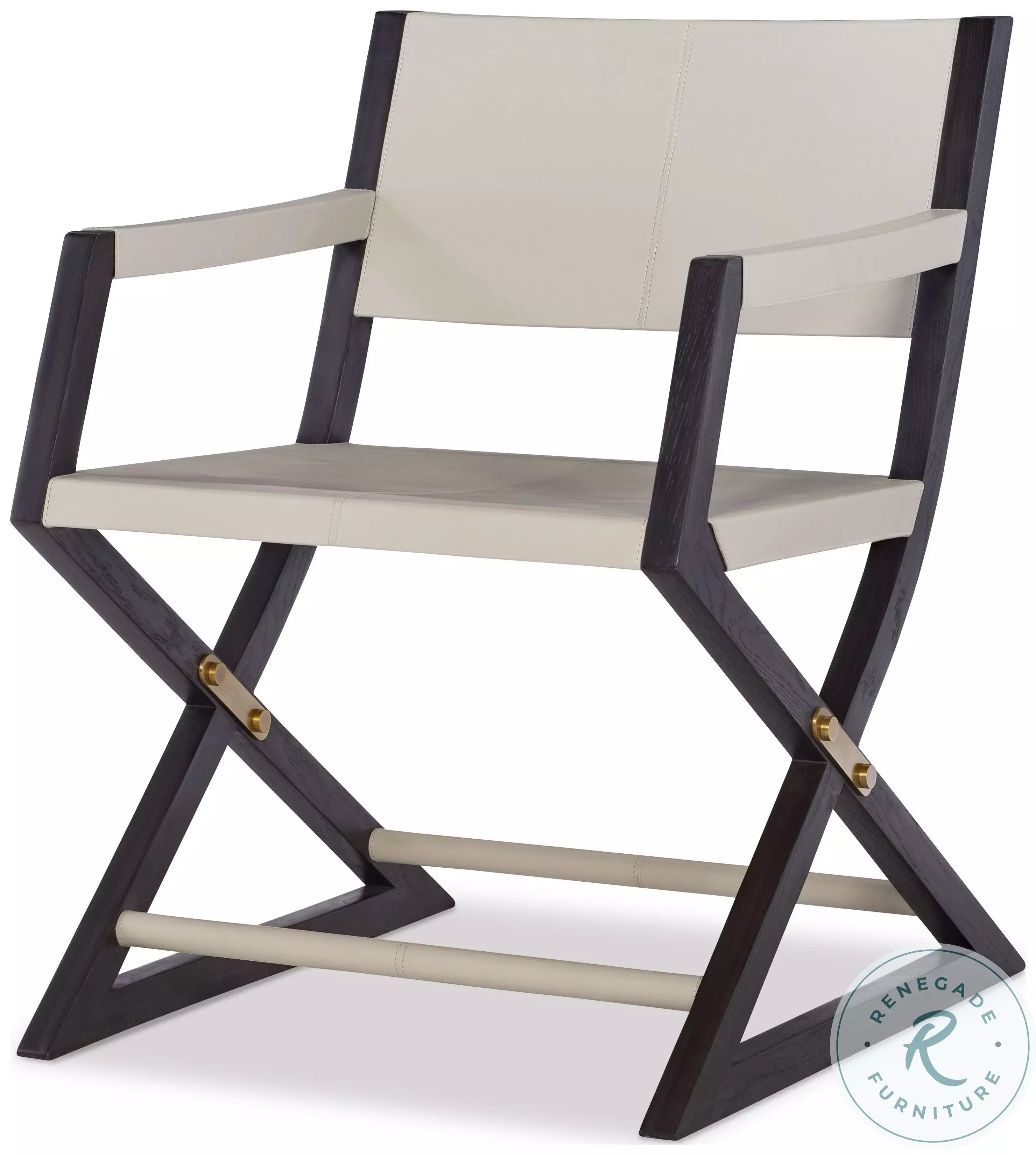 Jude Light Grey Leather Desk Chair From Maitland-Smith | Coleman Furniture