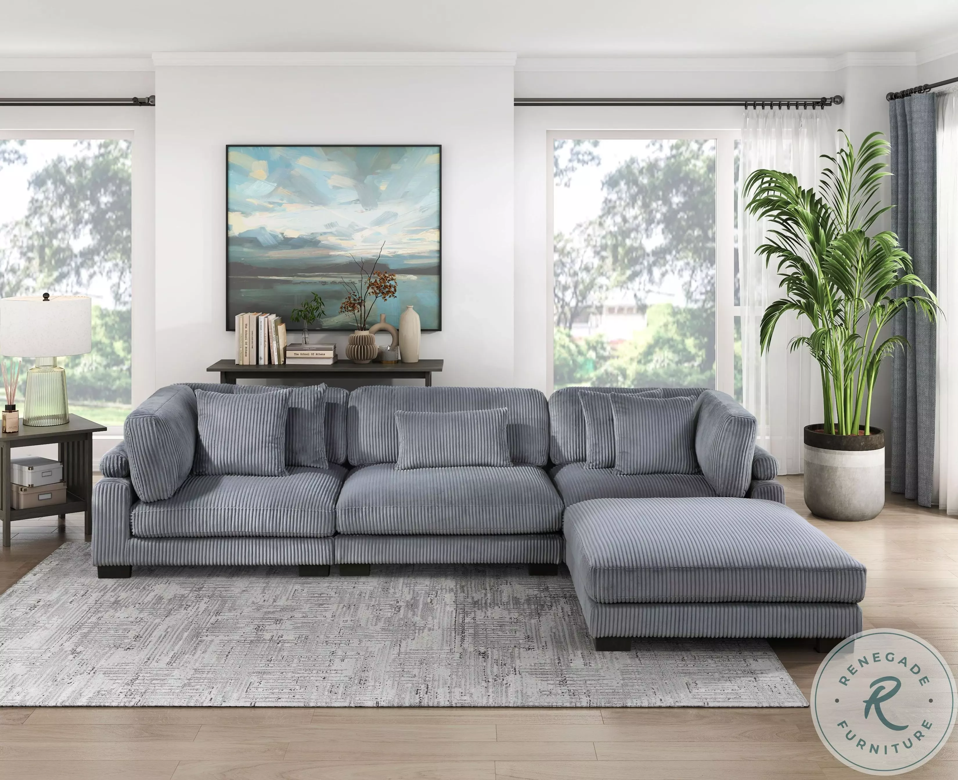 Traverse Gray Modular Sectional From Homelegance Coleman Furniture