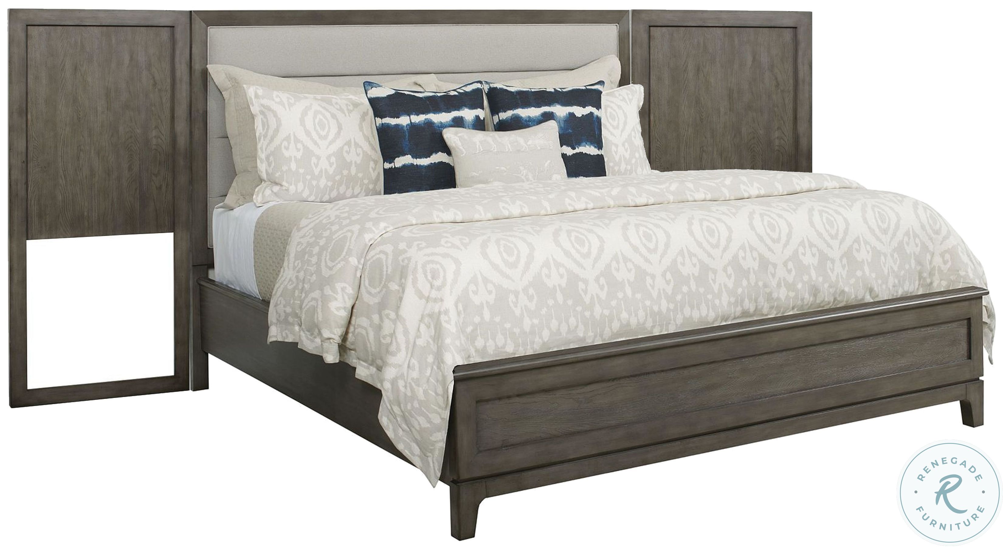Cascade Ross Sable King Upholstered Wall Panel Bed From Home Gallery ...