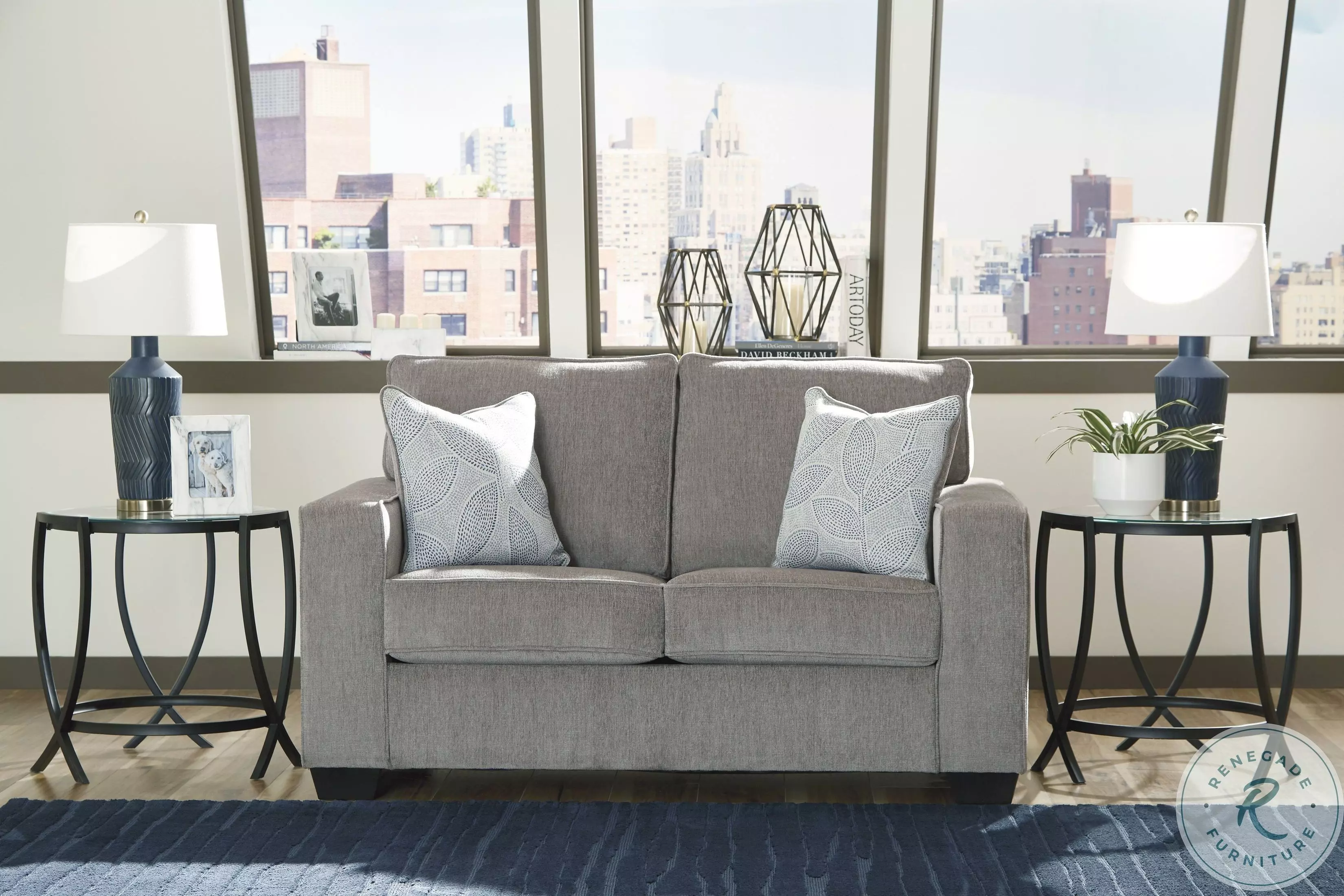 Altari Alloy Loveseat from Ashley | Coleman Furniture