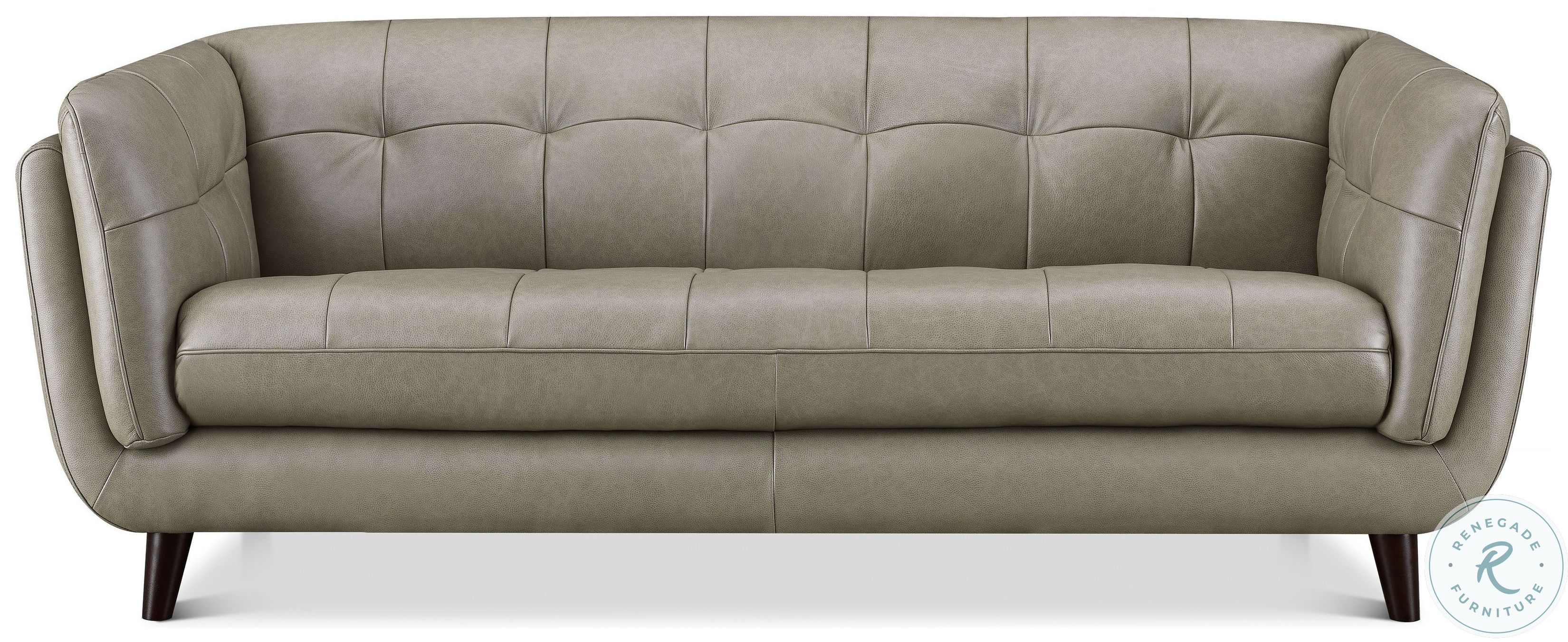 Sorella Chico Slate Top Grain Leather Sofa From Tanner's Mark | Coleman Furniture