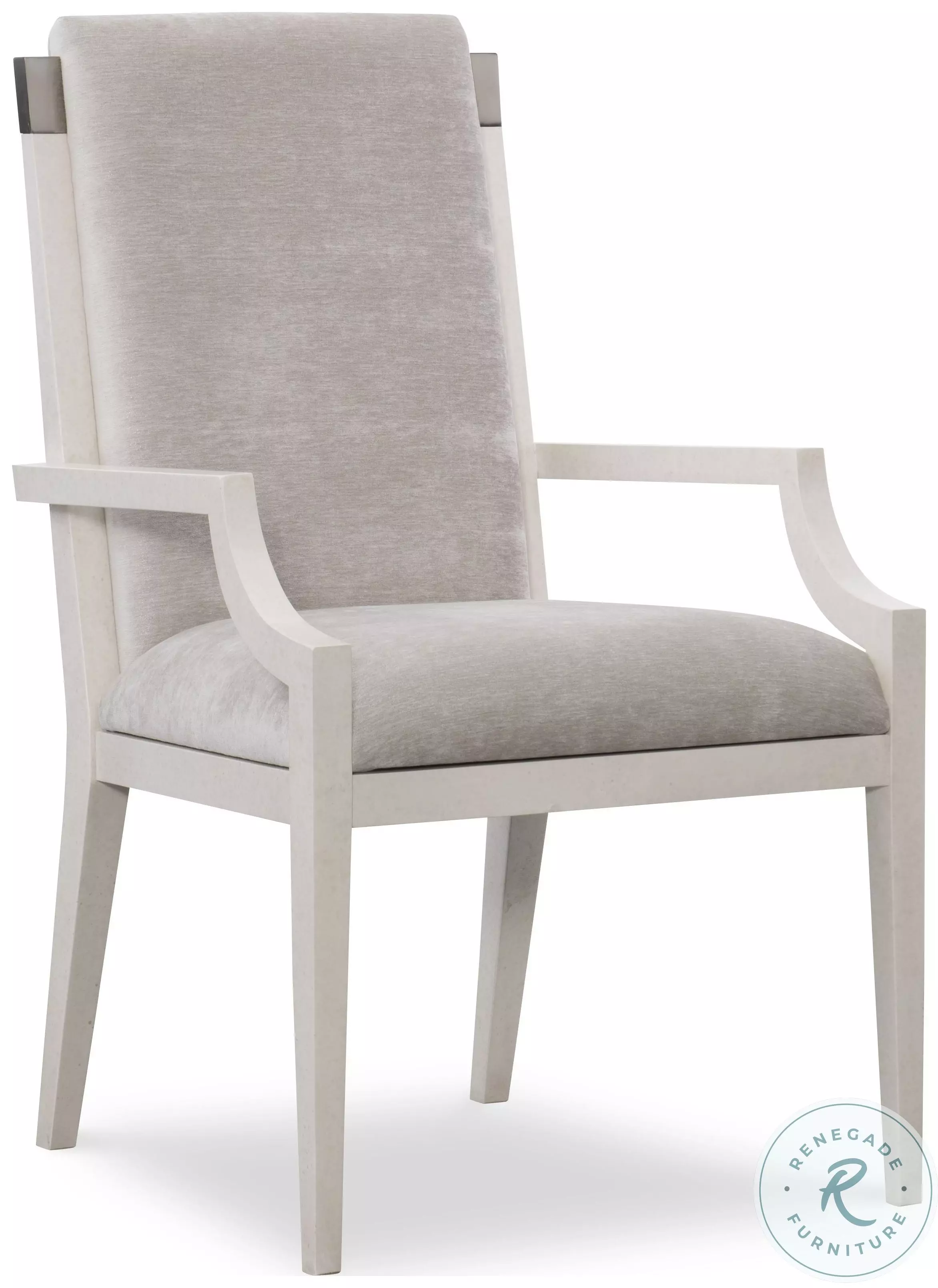 Ensemble Luster Fog Silver Arm Chair From Maitland-Smith | Coleman ...