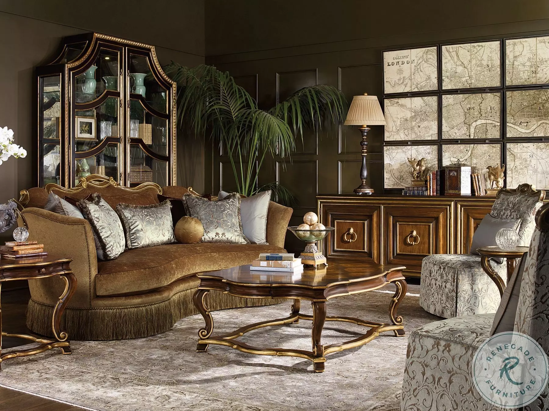 Majorca Mahogany Wood Occasional Table Set from Maitland-Smith | Home ...