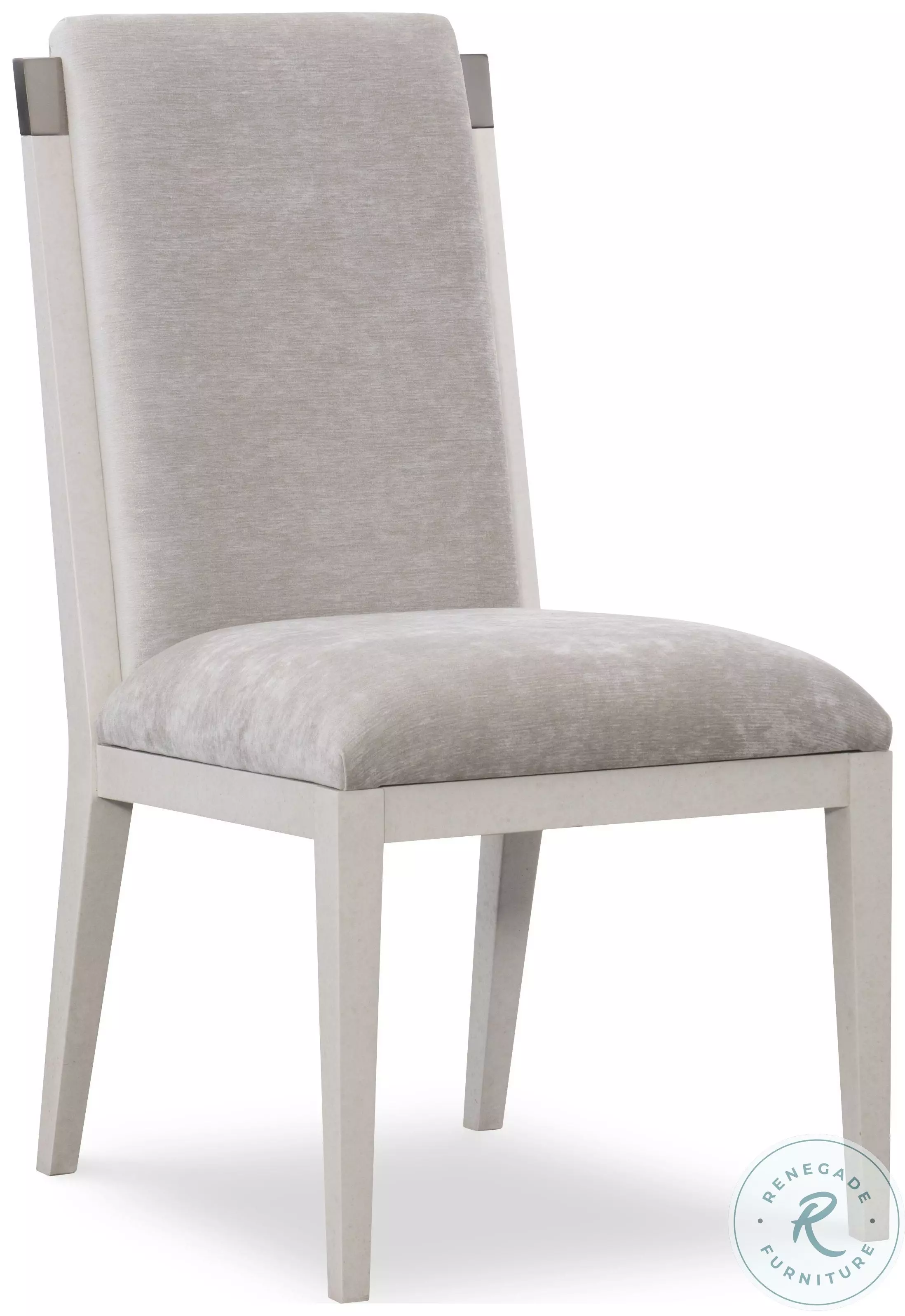 Ensemble Luster Fog Silver Side Chair From Maitland-Smith | Home ...