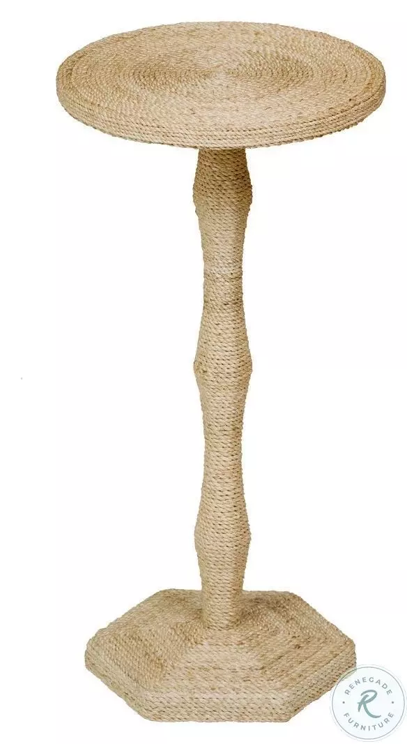 Abaca Natural Spot Table From Maitland-Smith | Home Gallery Stores