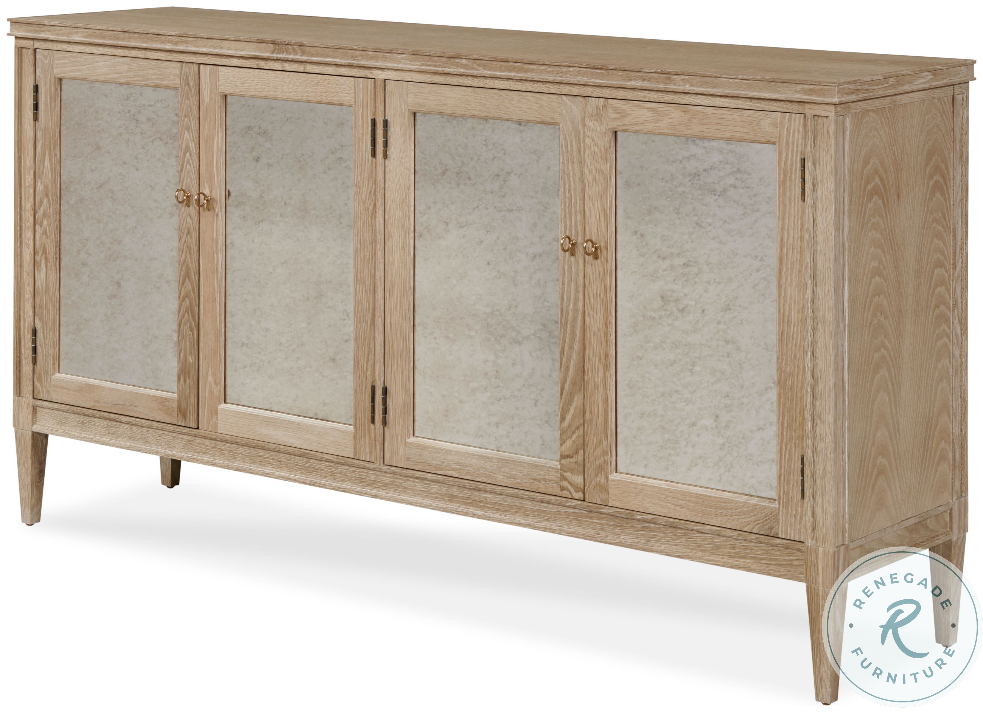 Maison '47 Blonde Cerused Mirror Front Sideboard From Century Furniture ...