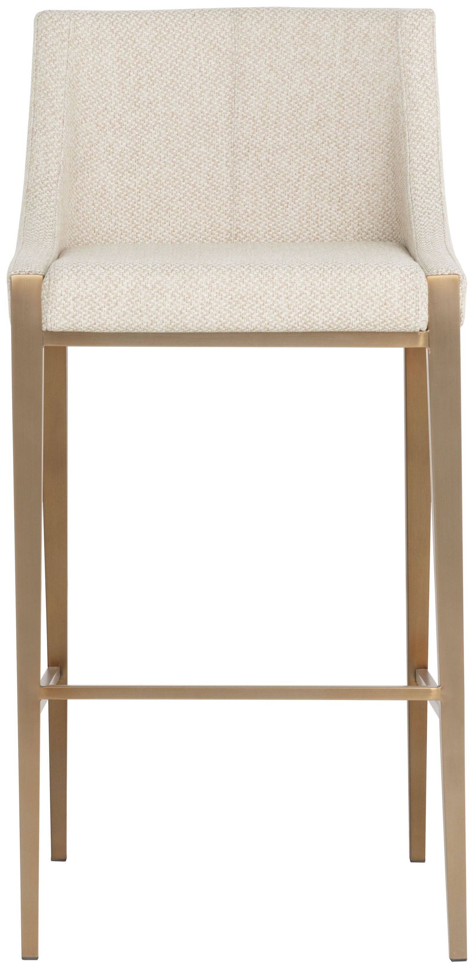 Dionne Monument Oatmeal Upholstered Bar Stool from Sunpan Furniture ...