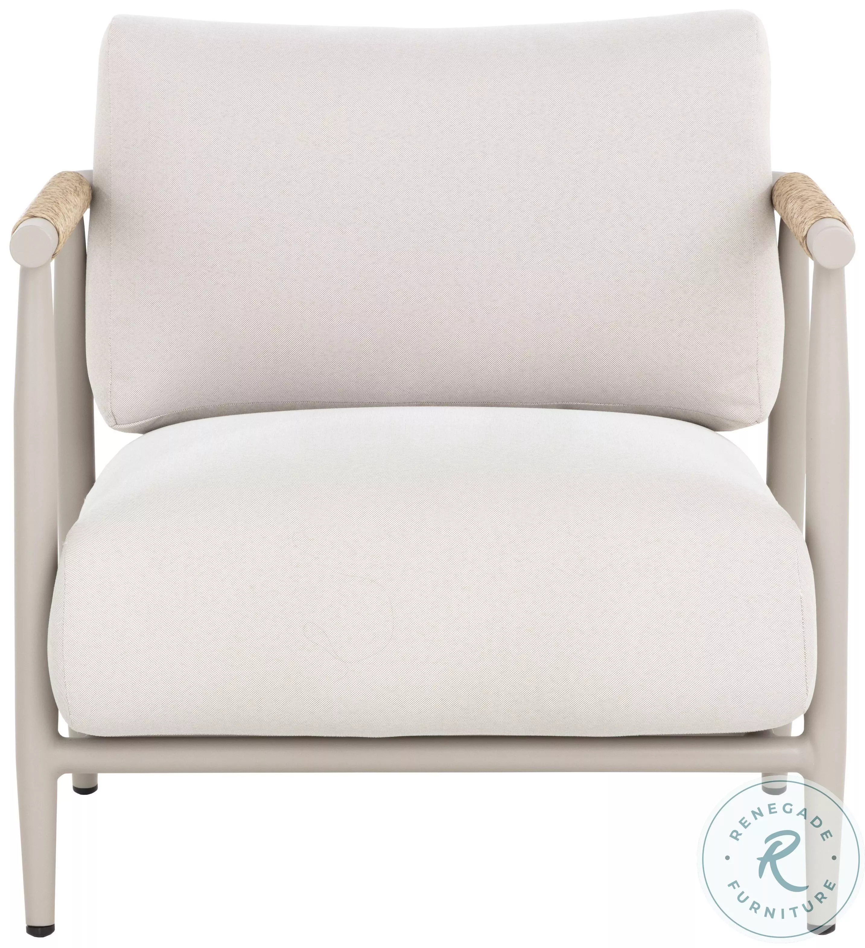 Maerlin Palazzo Cream Lounge Chair With Greige Base From Artisan's Nook ...