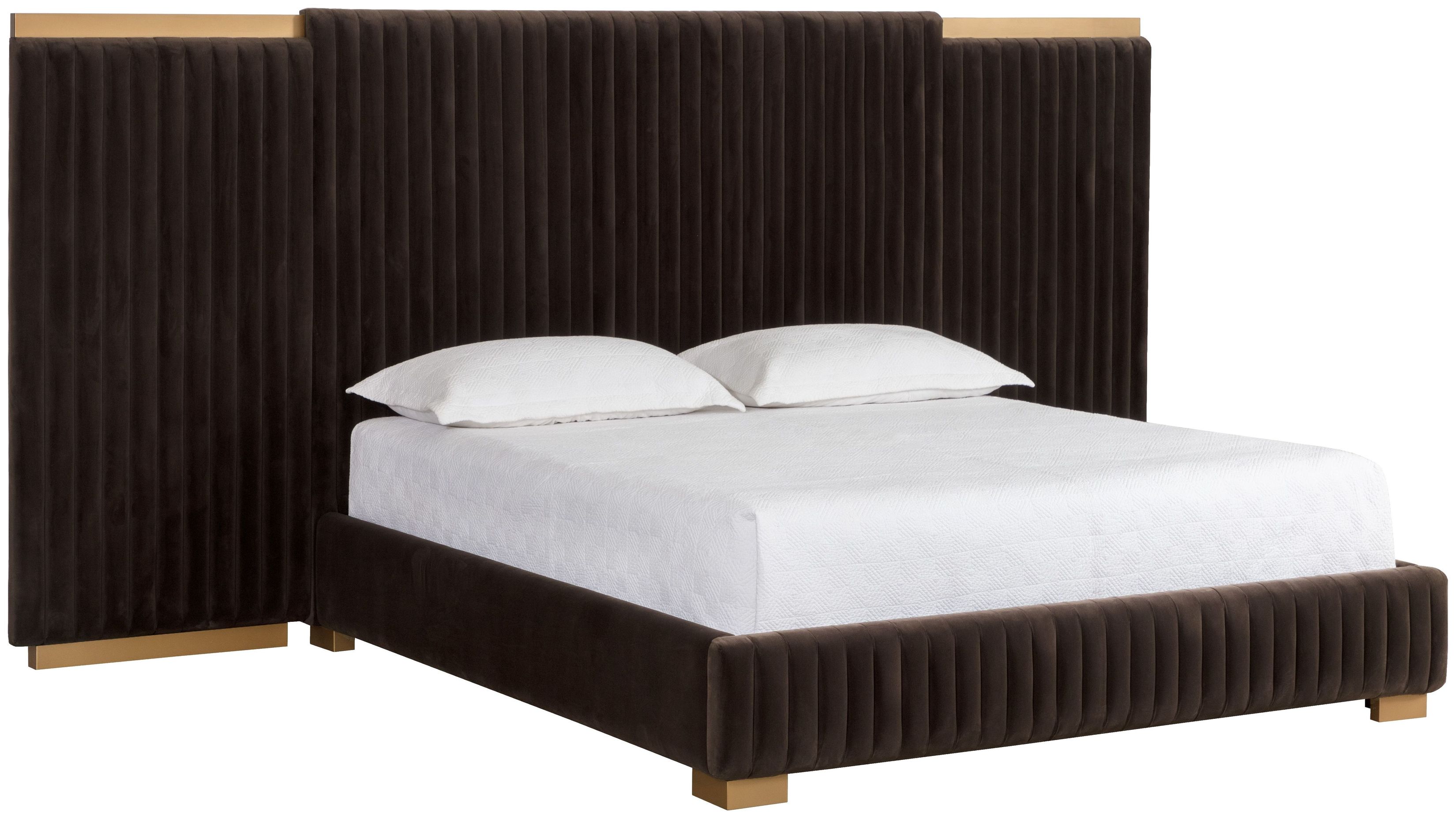 Calbridge Diamond Mink King Upholstered Platform Bed from Artisan's ...