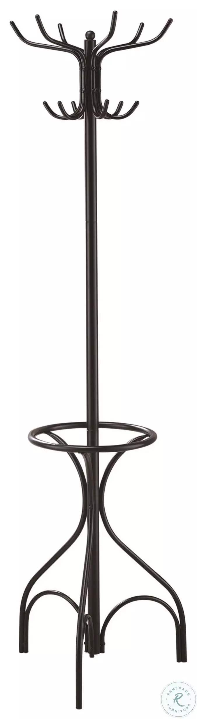 900821 Black Coat Rack from Coaster (900821) | Coleman Furniture