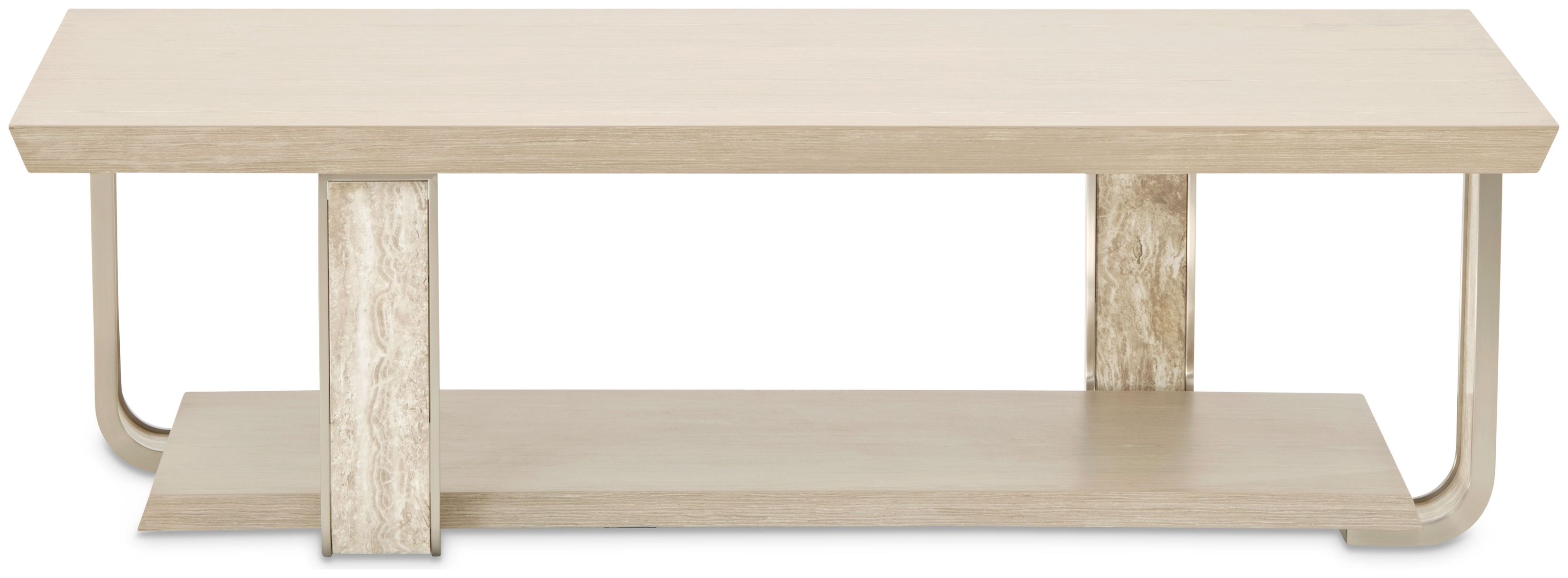 Lotus Bay Sand Rectangular Cocktail Table from Michael Amini | Coleman ...