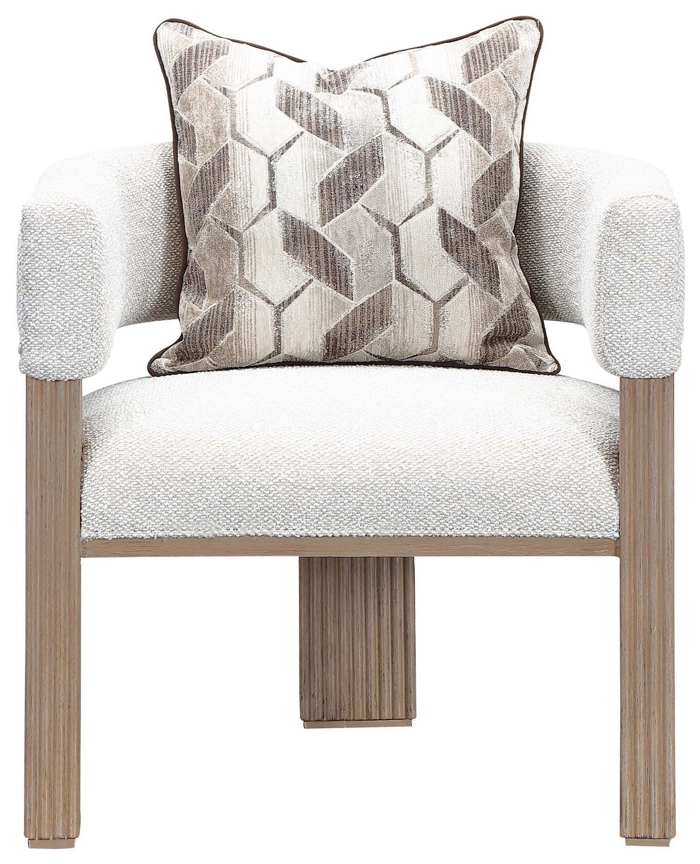 West Kensington Buff and Sea Salt Caramel Upholstered Accent Chair from ...