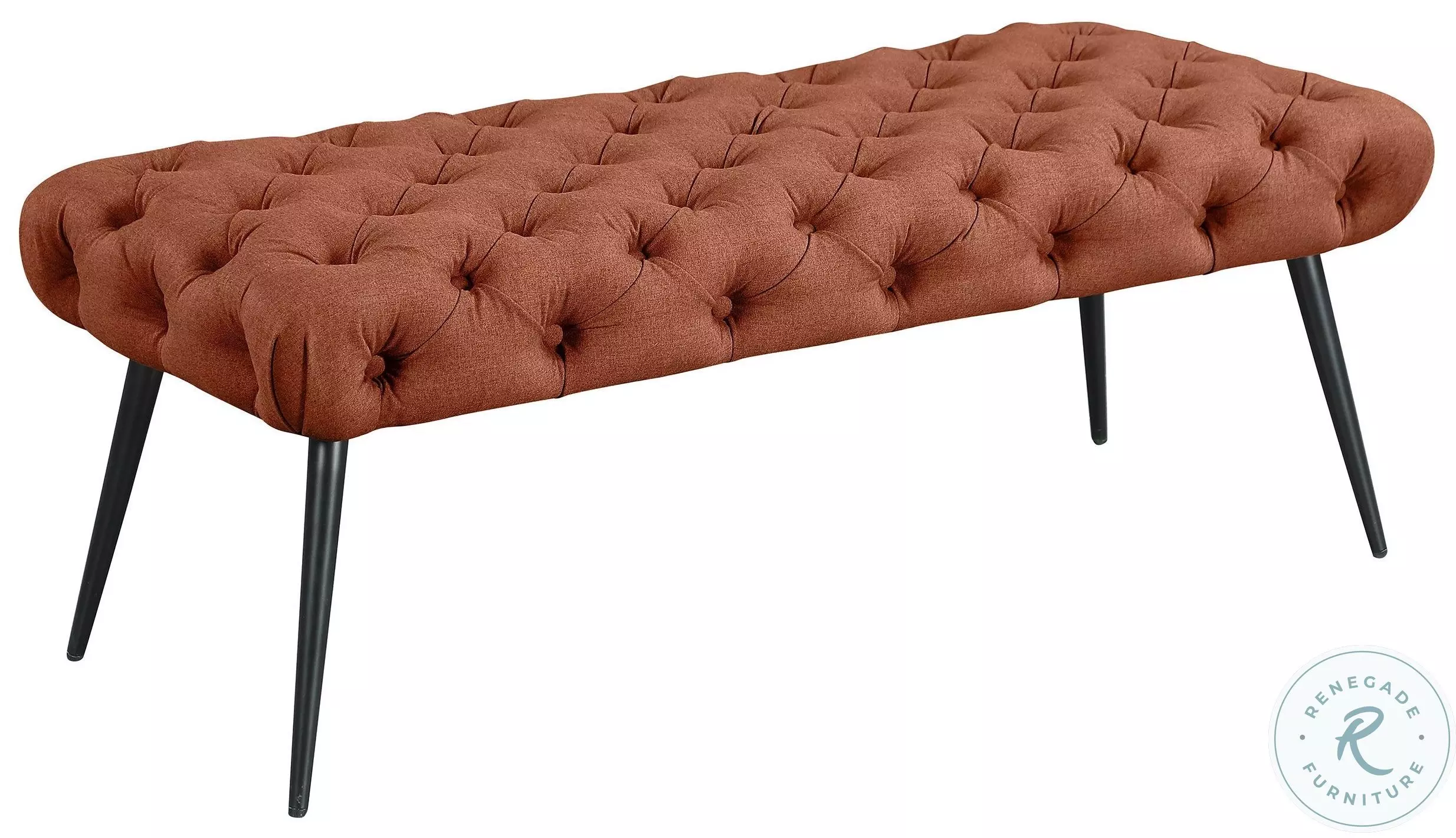 Ella Rust Upholstered Tufted Bench From Coaster Furniture | Coleman ...