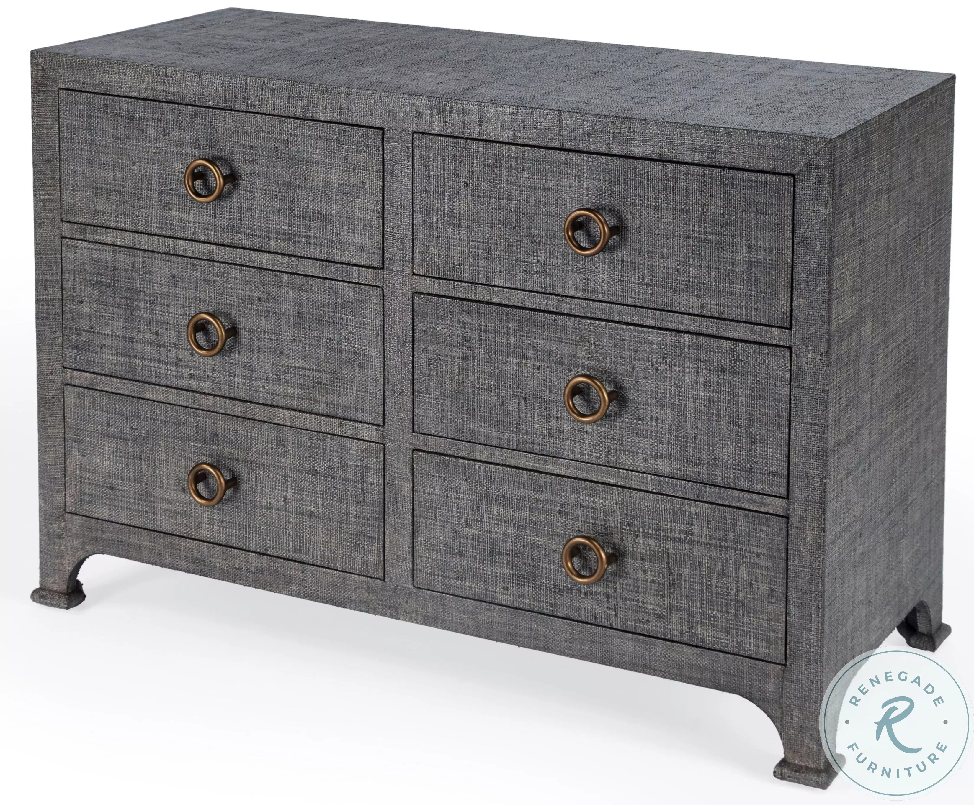 Chatham Charcoal Raffia Dresser From Butler | Coleman Furniture