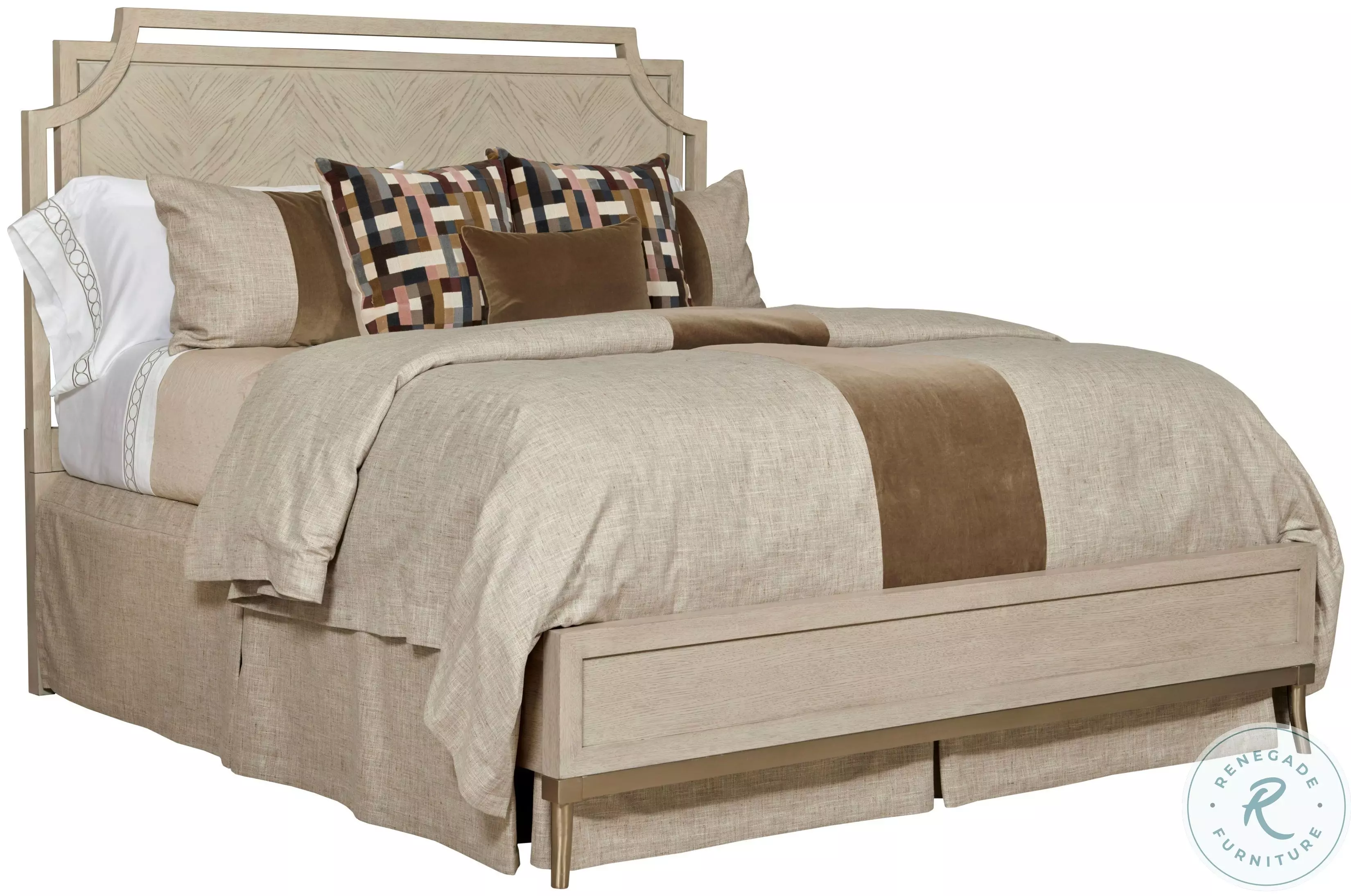 Lenox Royce Alabaster King Panel Bed from American Drew | Coleman Furniture