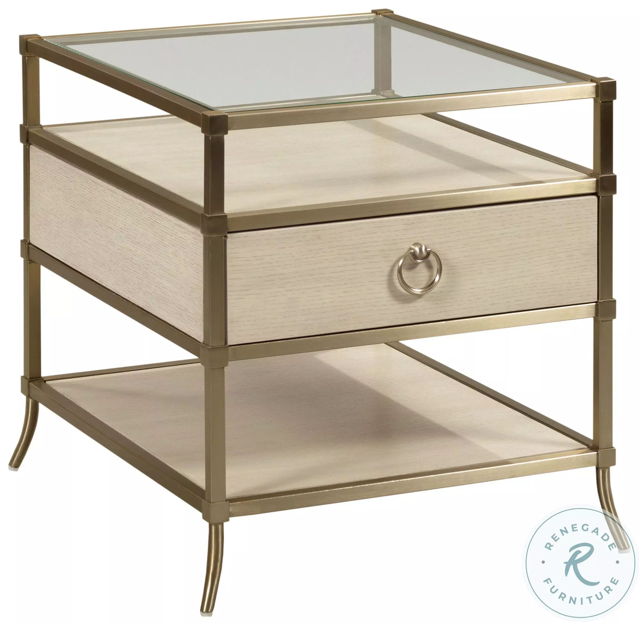 Lenox Capri Alabaster End Table from American Drew | Coleman Furniture