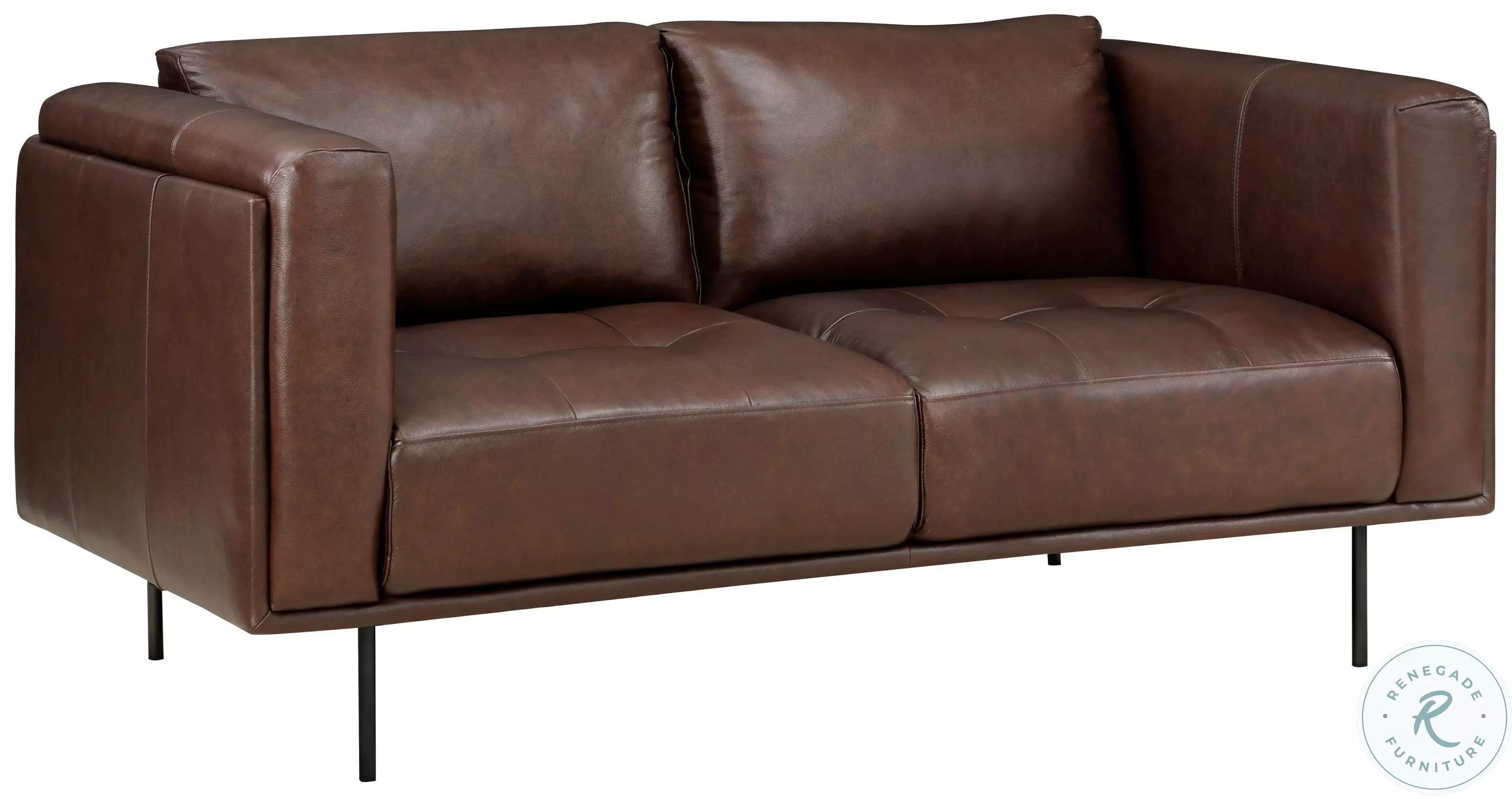 Soren Brown Loveseat From Homelegance | Coleman Furniture