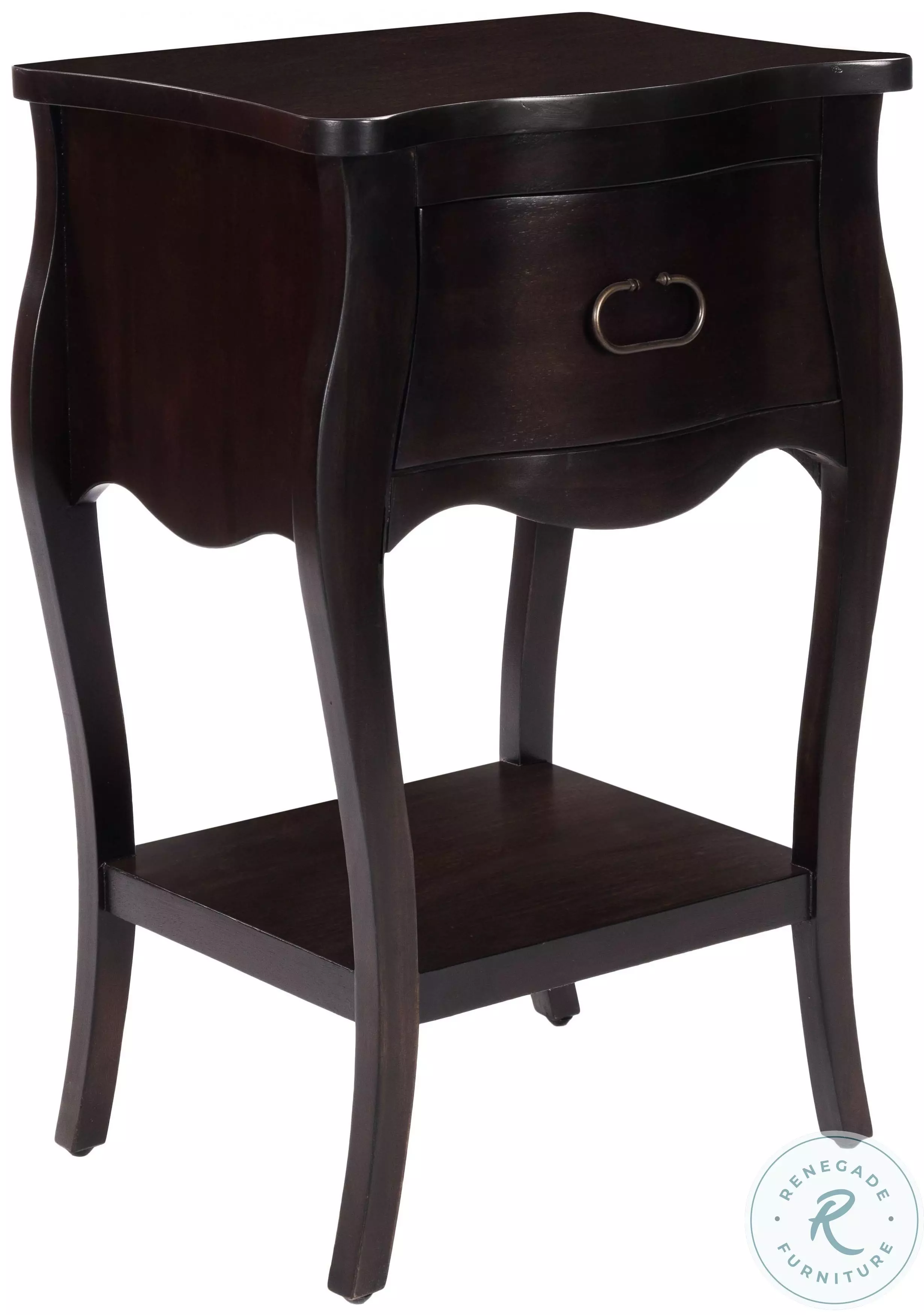 Rochelle Chocolate 1 Drawer Nightstand from Butler | Coleman Furniture