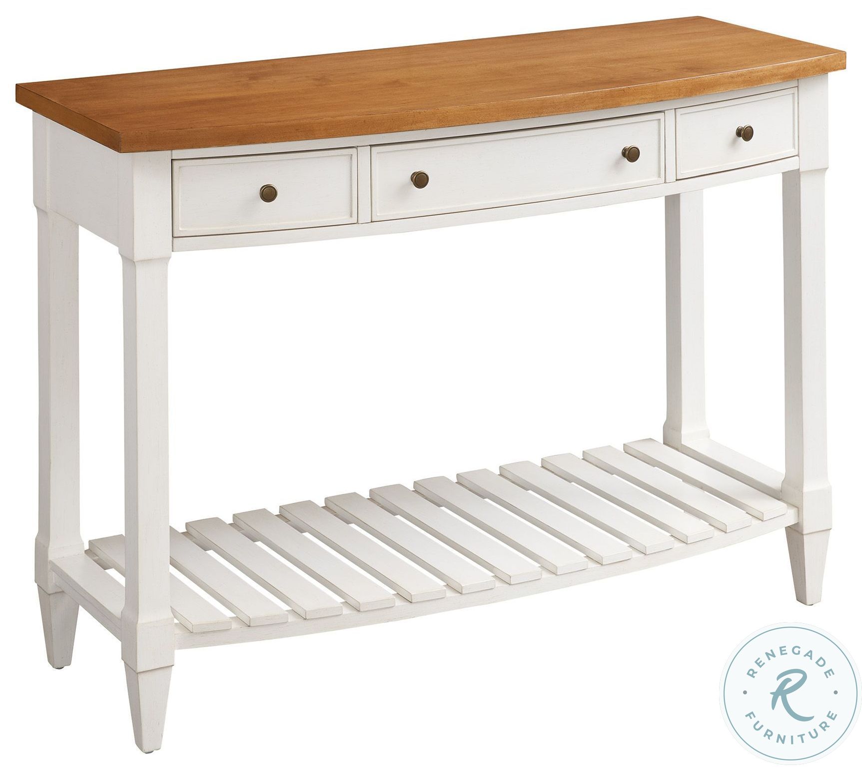 Laguna Linen White Temple bow front Console Table by Barclay Butera ...