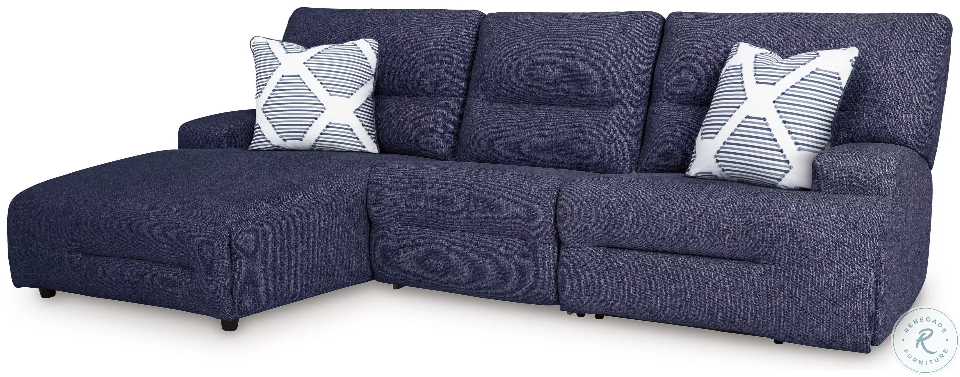 Acklen Place Navy Modular Power Reclining Sectional from Ashley ...