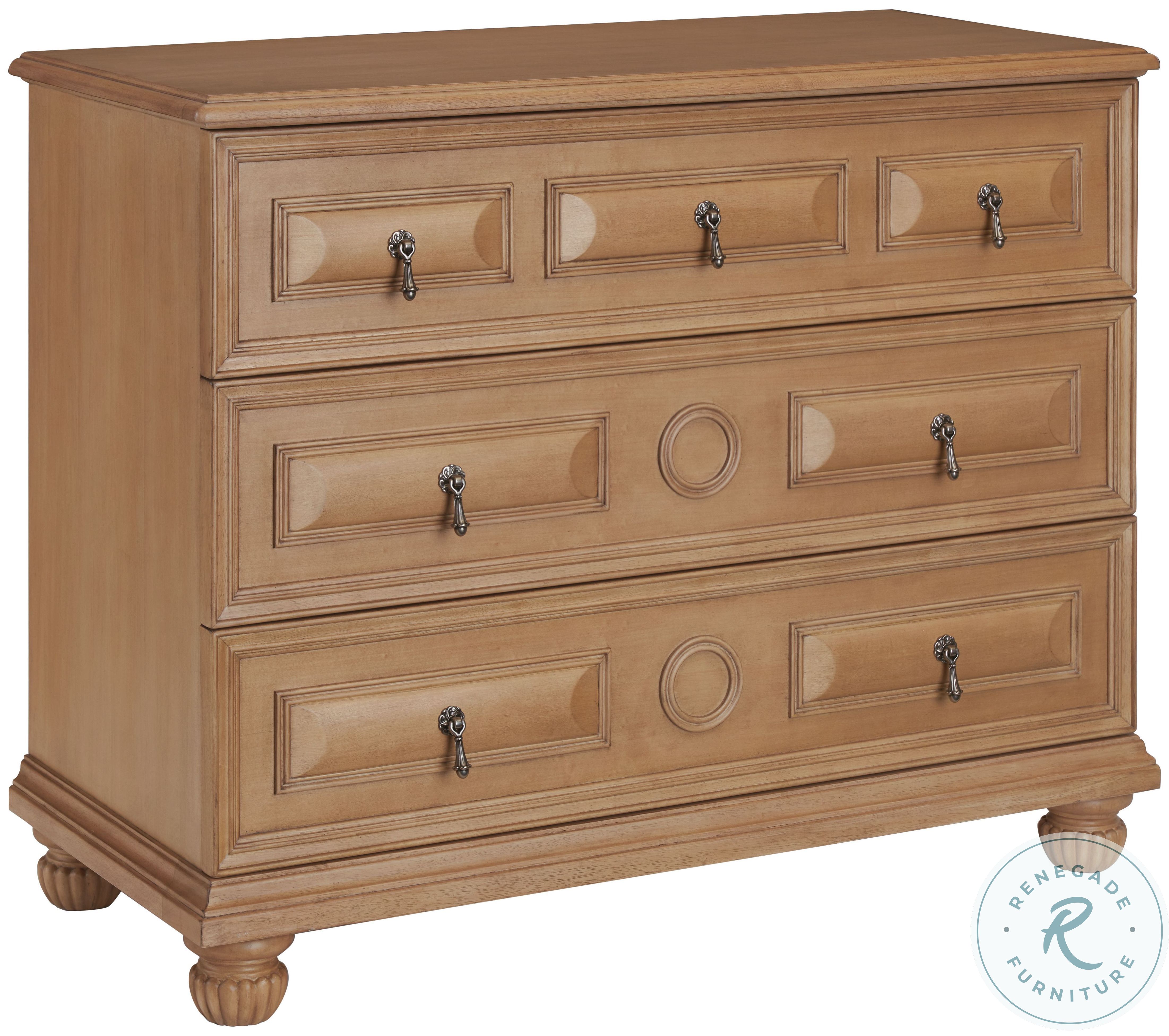Cannes Chestnut 3 Drawer Single Dresser From Barclay Butera | Coleman ...