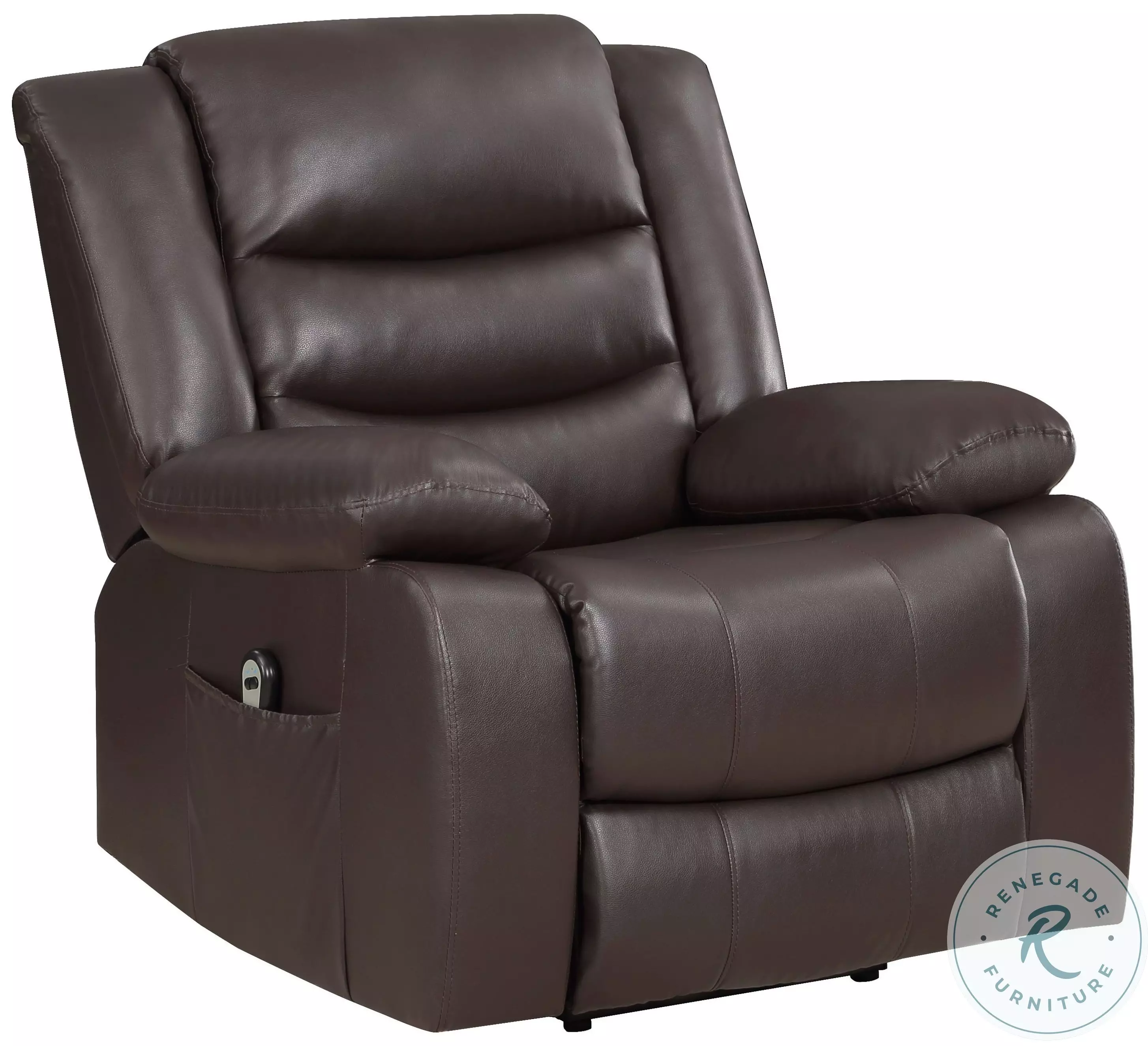 Carson Dark Brown Power Lift Chair From Homelegance | Coleman Furniture