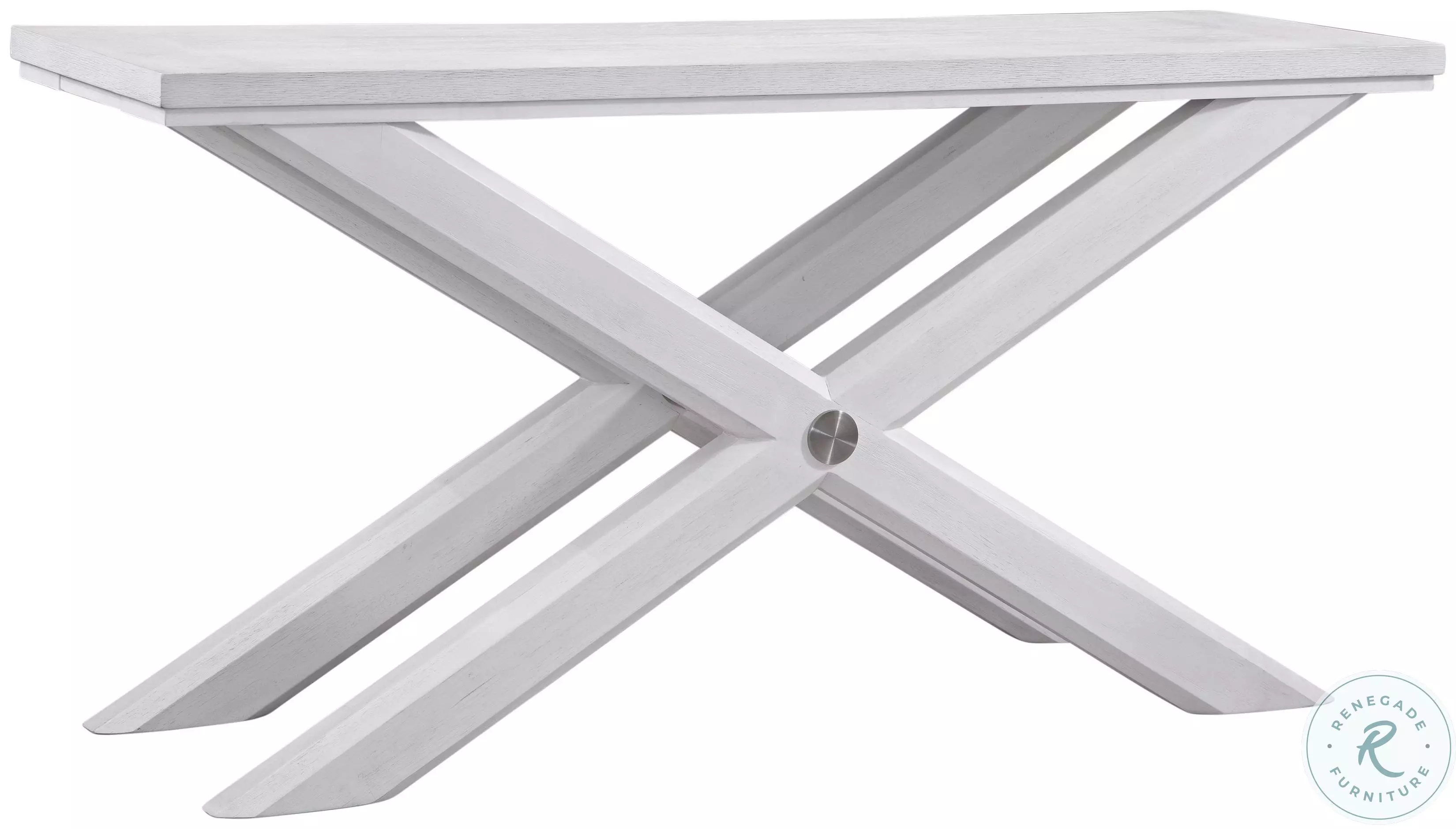 Nadine Bright White Console Table From Bassett Mirror | Coleman Furniture