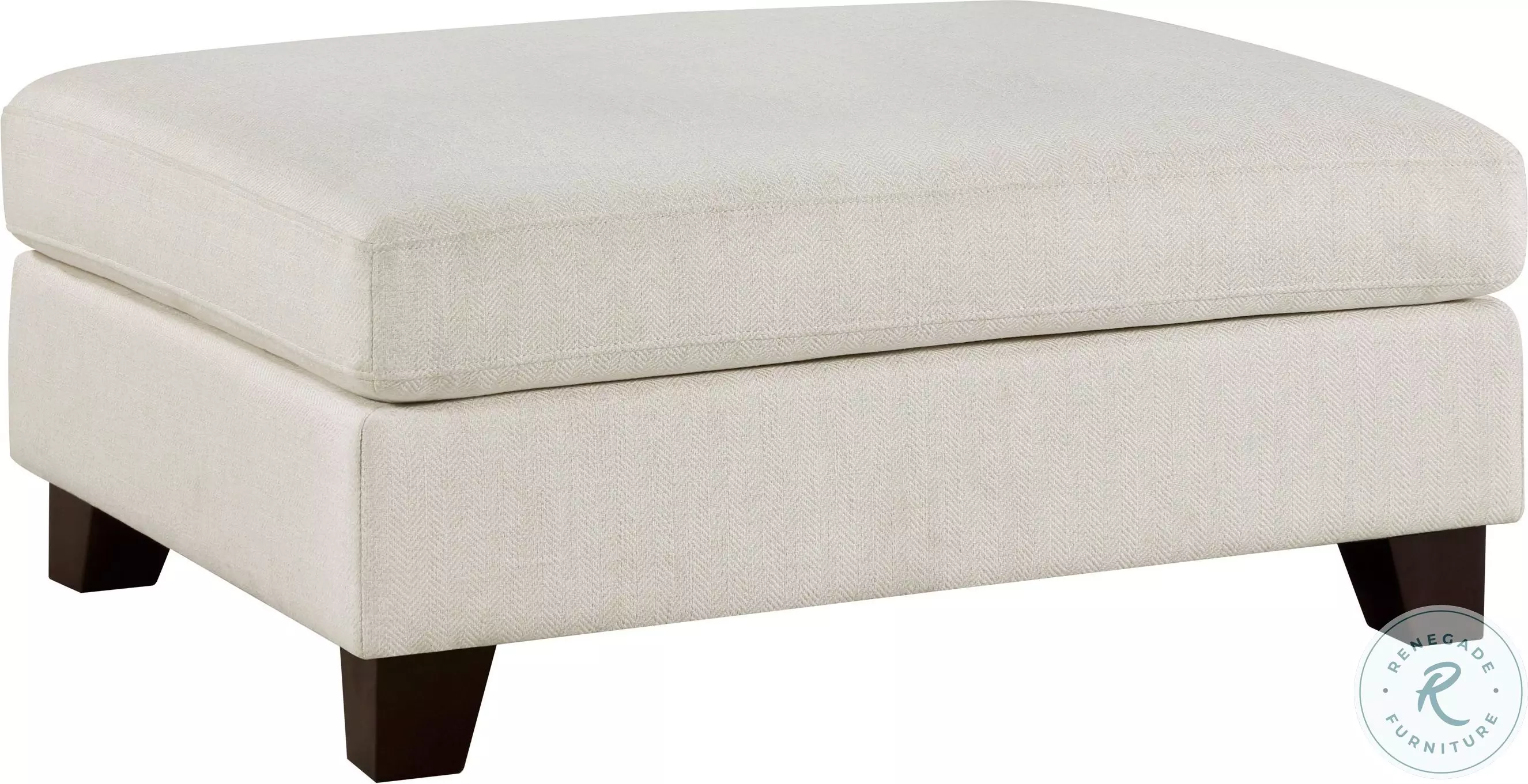 Emory Ivory Ottoman From Homelegance | Coleman Furniture