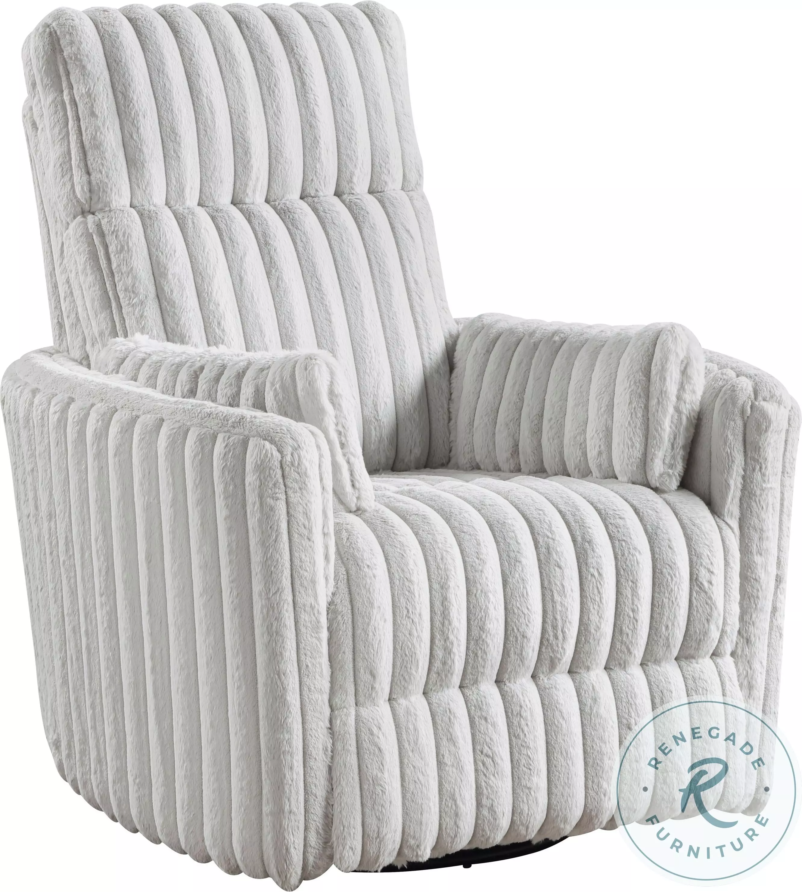Payton Gray Swivel Recliner From Homelegance | Home Gallery Stores