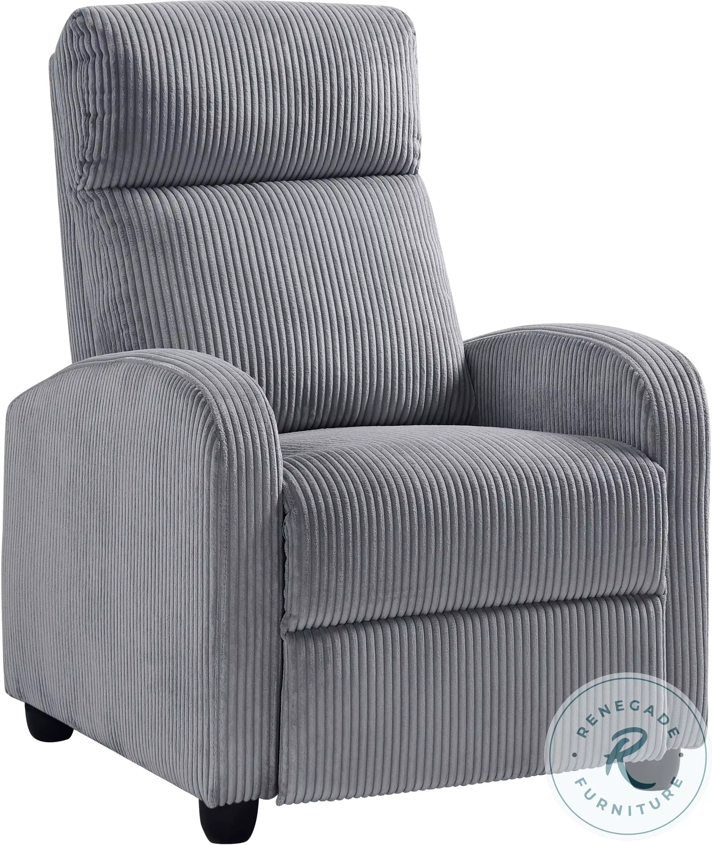 Parsons Dark Gray Recliner From Homelegance | Coleman Furniture