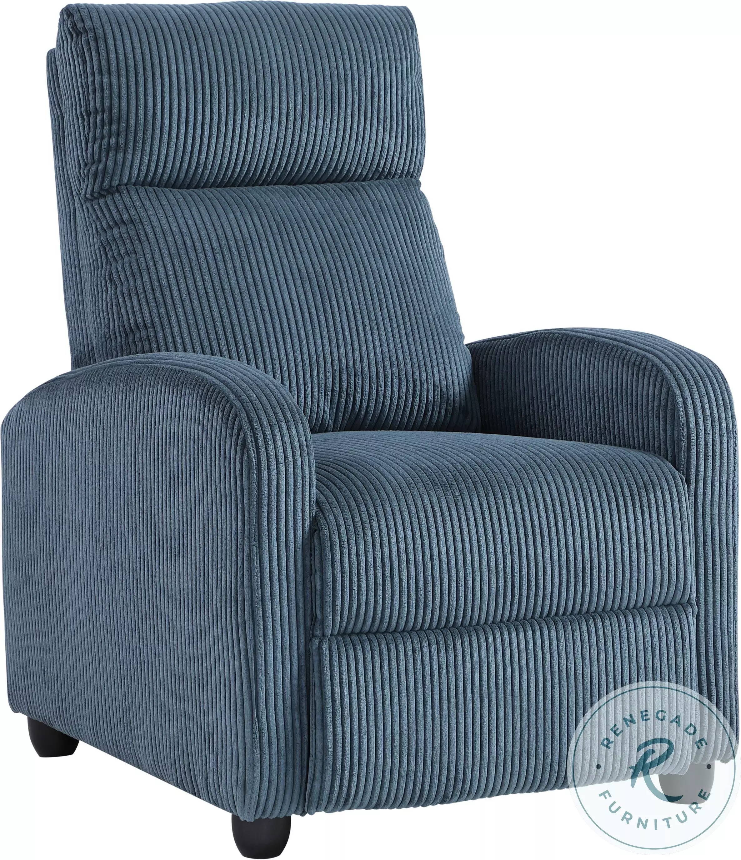 Parsons Midnight Blue Recliner From Homelegance | Coleman Furniture