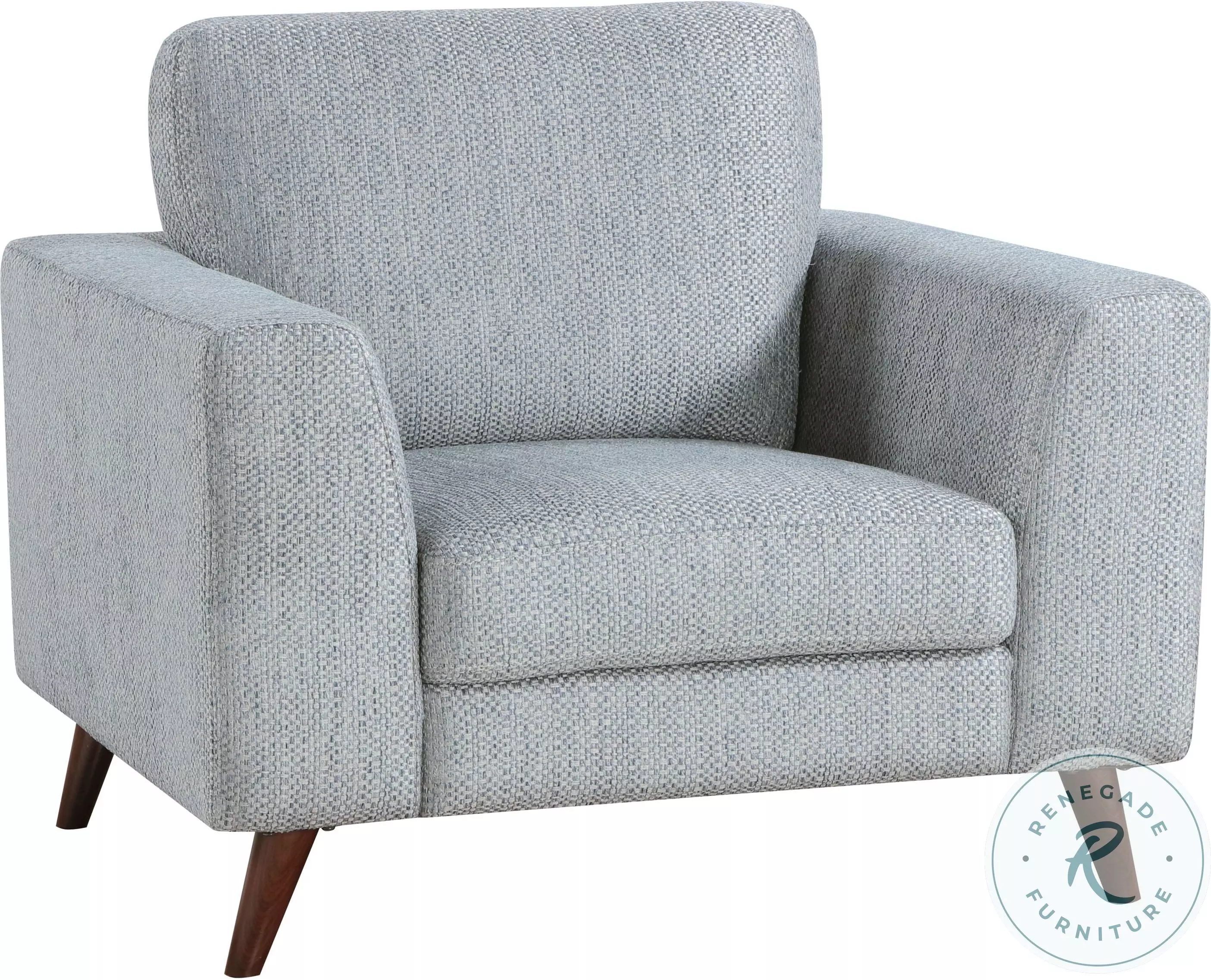 Broadway Blue Gray Accent Chair From Homelegance | Coleman Furniture