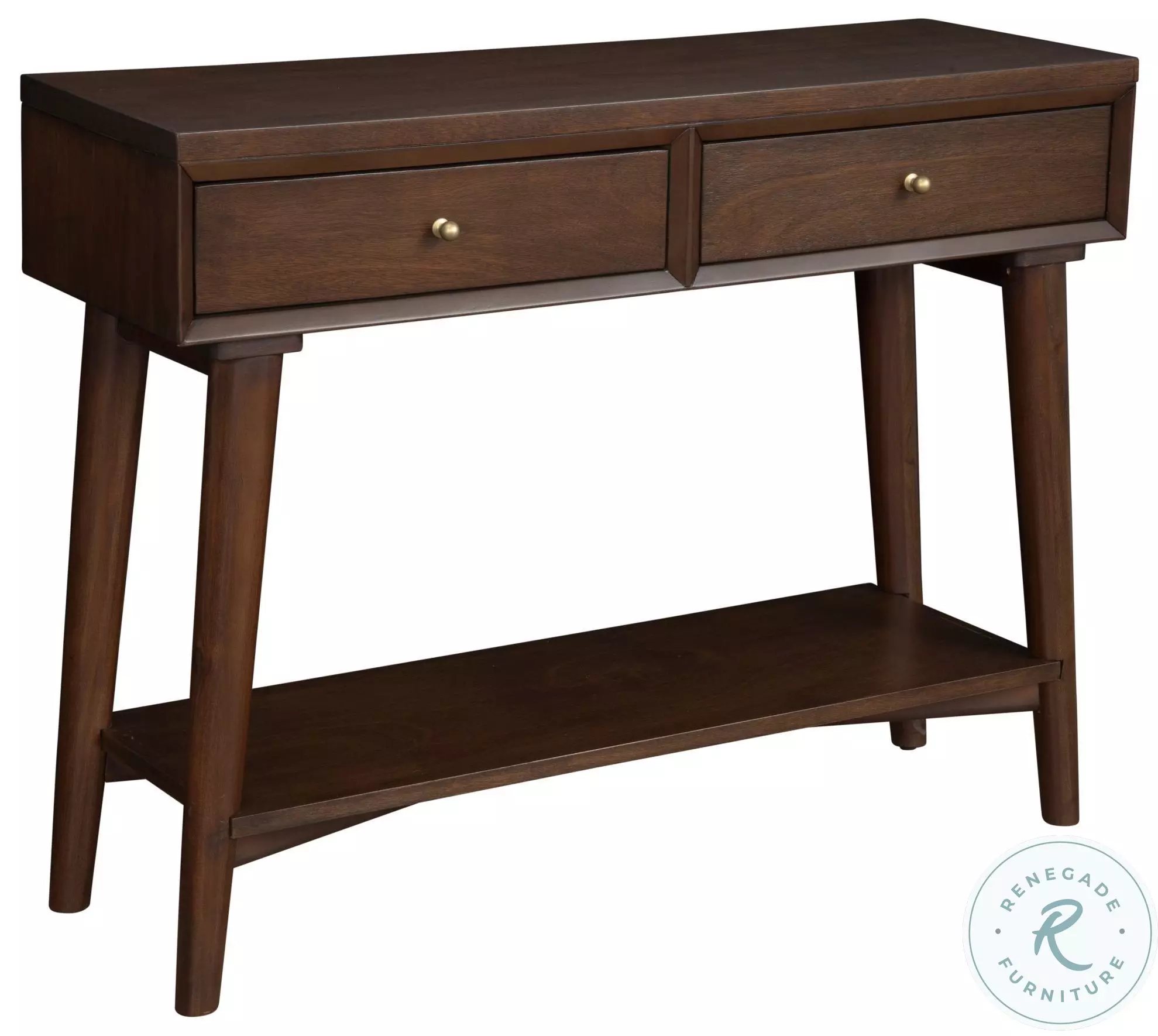 Flynn Walnut Console Table From Alpine | Coleman Furniture