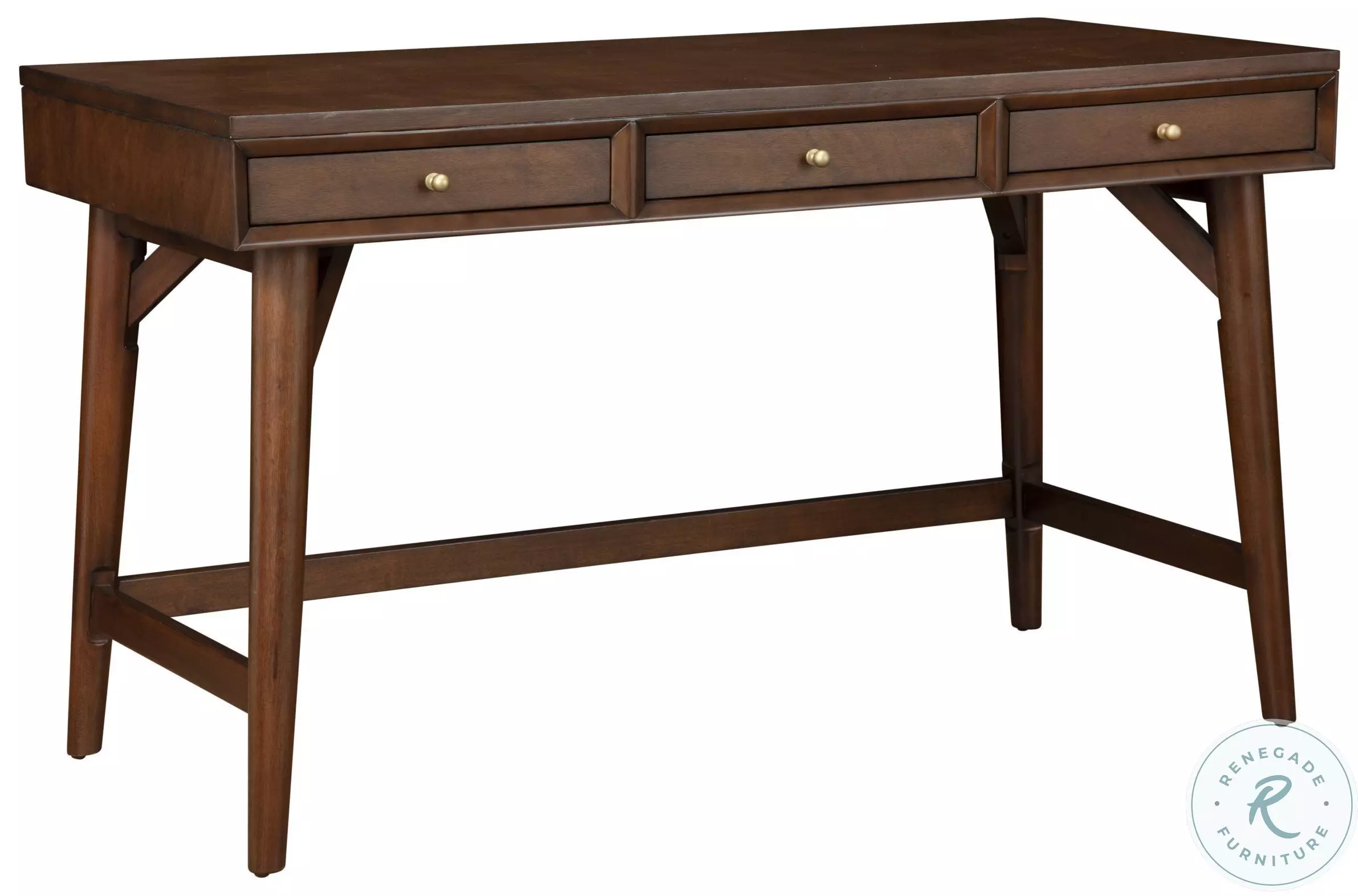 Flynn Walnut Large Desk From Alpine | Coleman Furniture