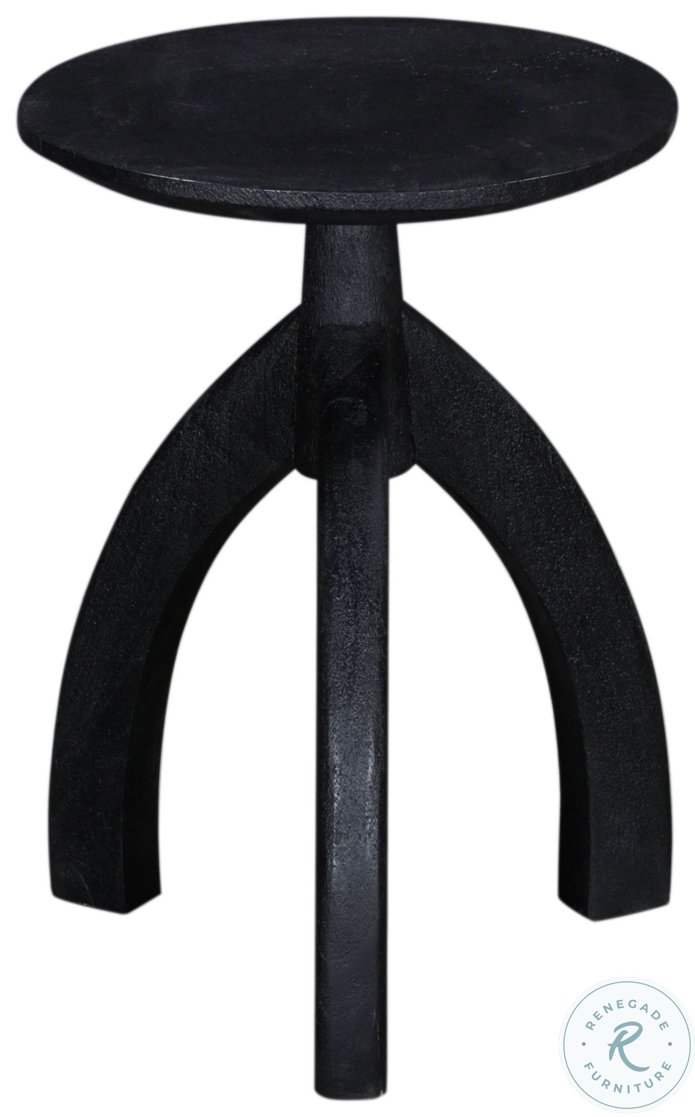 Larson Matte Black Accent Table From Bassett Mirror | Coleman Furniture