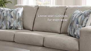Deltona Parchment Loveseat From Ashley Furniture | Coleman Furniture