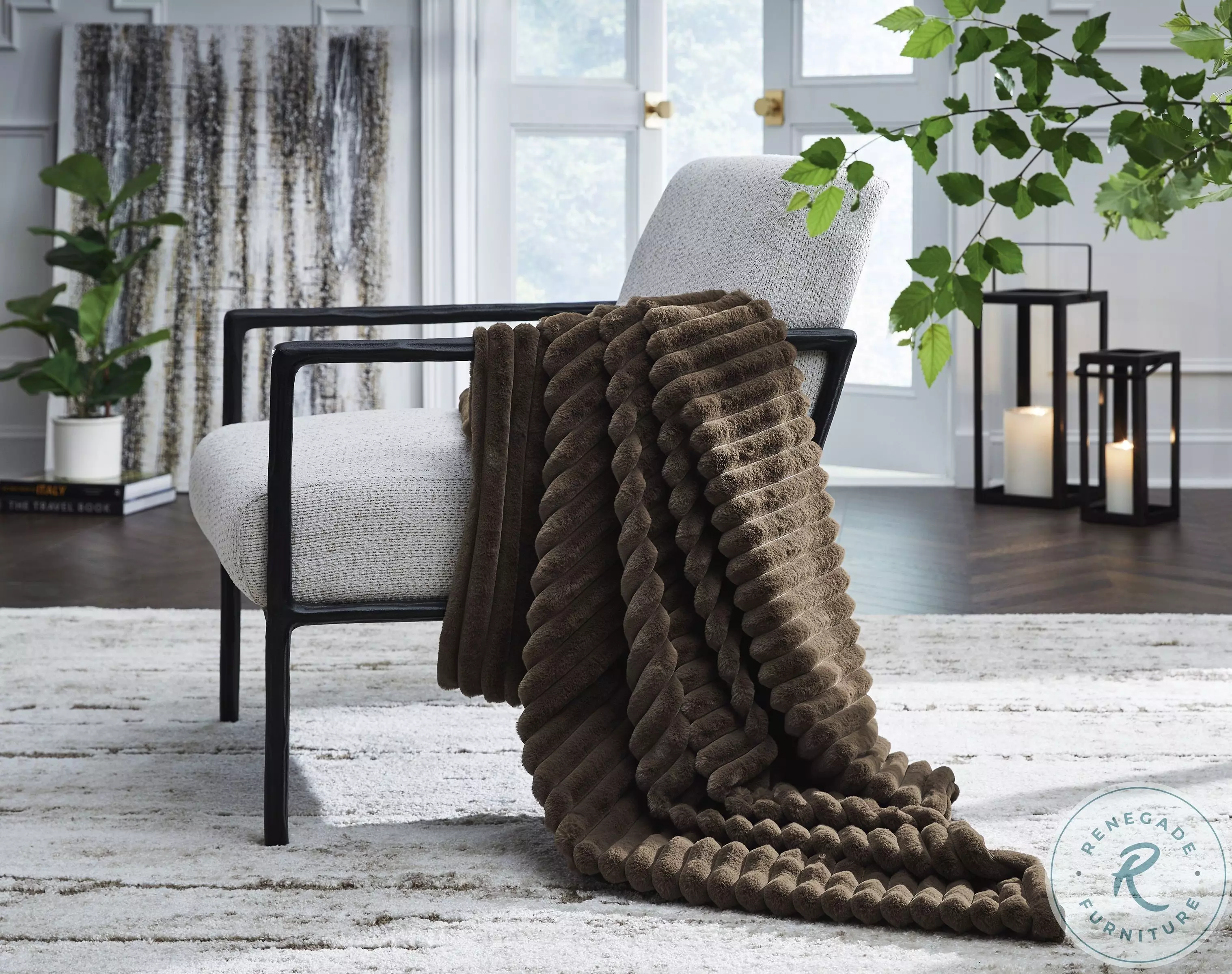 Alsonwell Brown Throw Set Of 3 From Ashley Furniture | Coleman Furniture