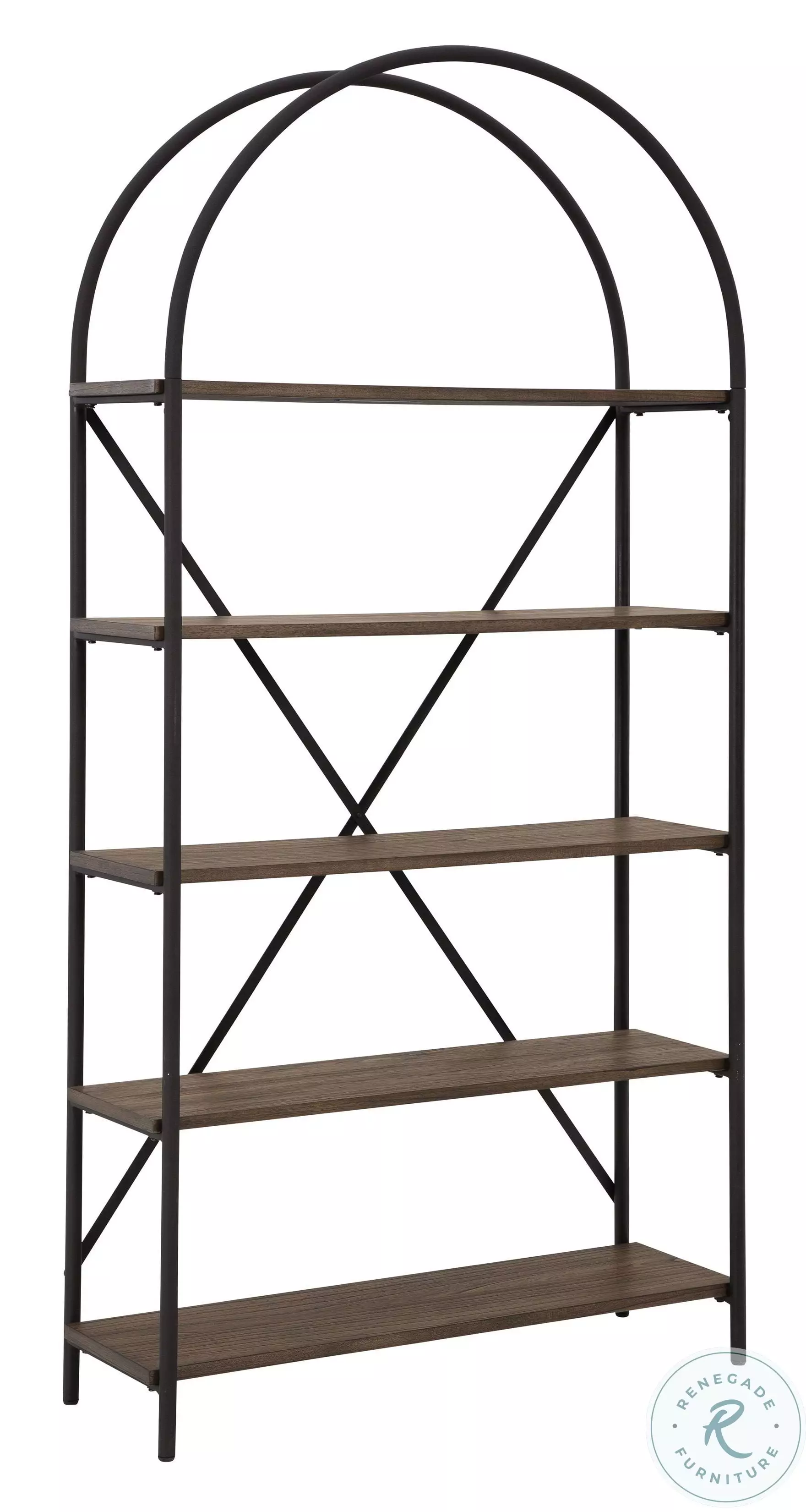 Galtbury Brown and Black Bookcase from Ashley | Coleman Furniture