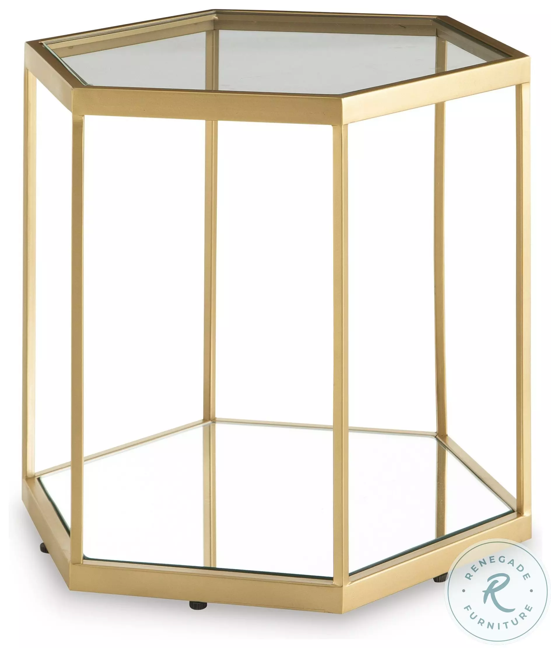Veerwick Gold Accent Cocktail Table From Ashley Furniture | Coleman ...