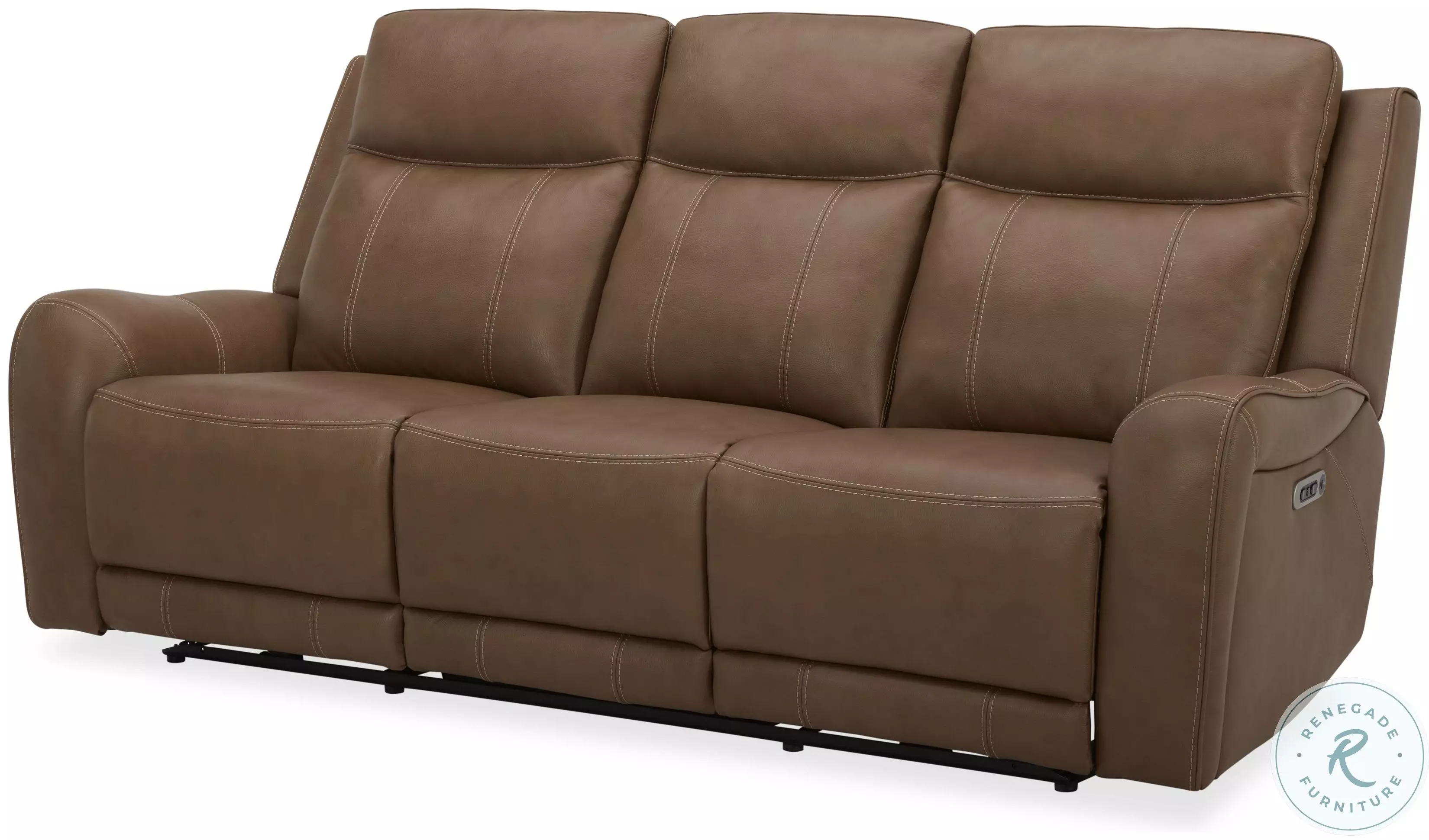Haywood Butternut Power Reclining Sofa With Power Headrest From Parker ...