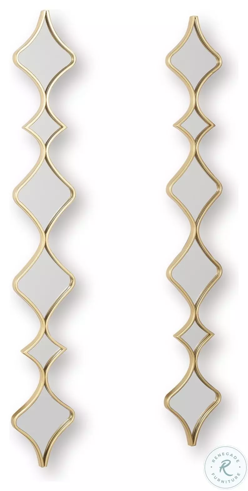 Harriswood Gold Accent Mirror Set of 2 From Ashley Furniture | Coleman ...