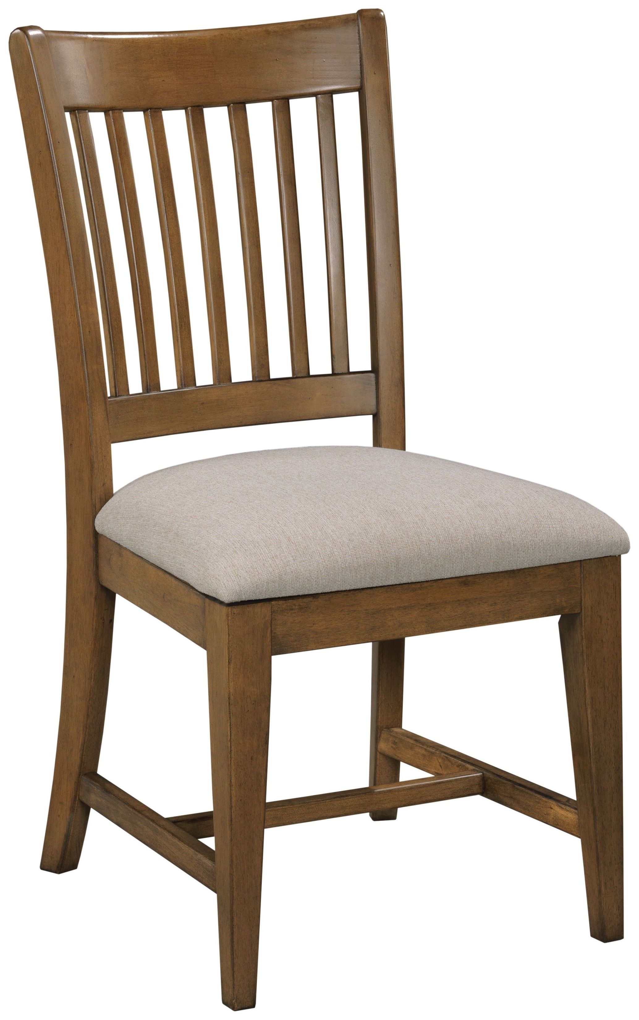 Kafe Latte Rake Back Performance Fabric Dining Chair From Kincaid ...